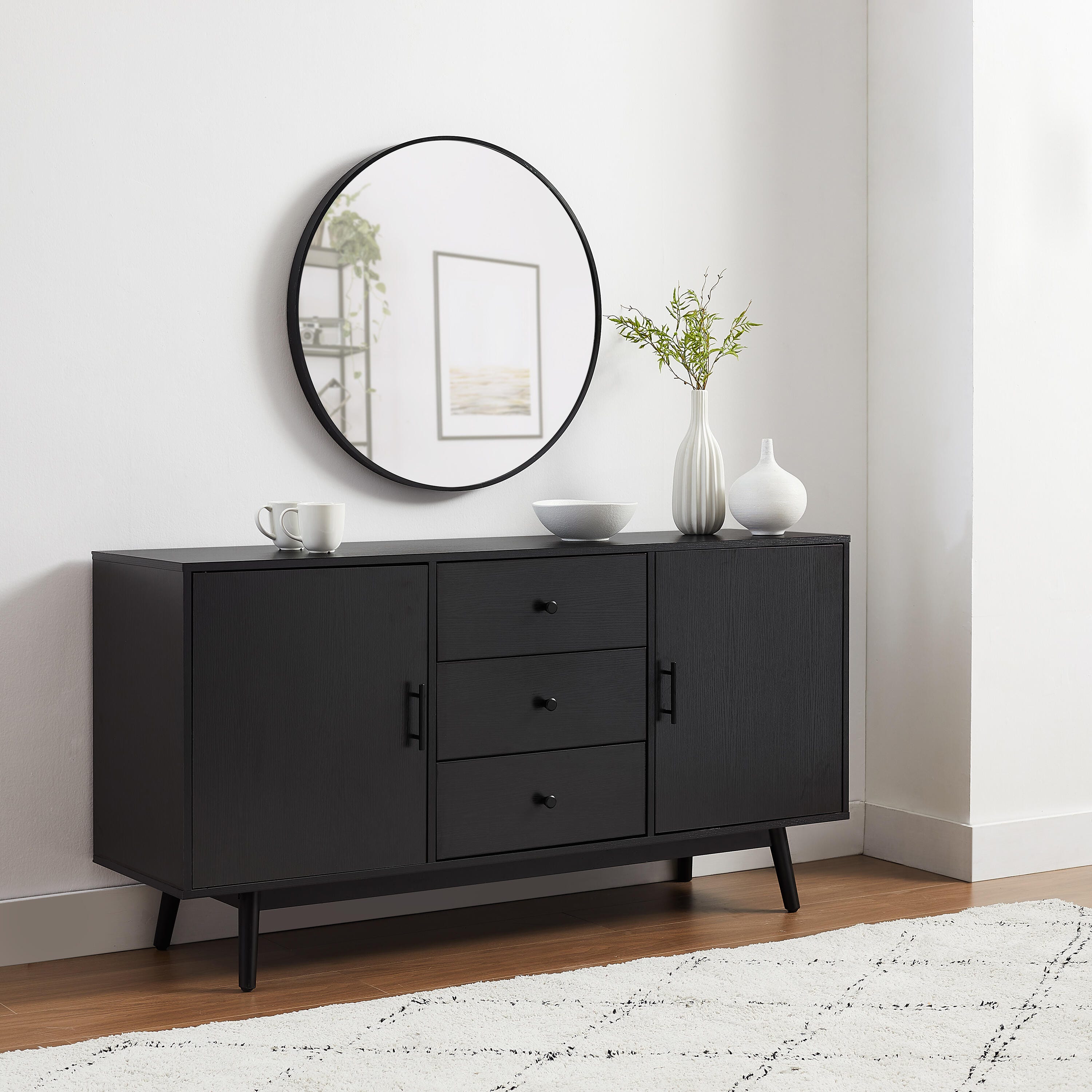 Click here for Crosley Furniture Lucas Sideboard  Black prices