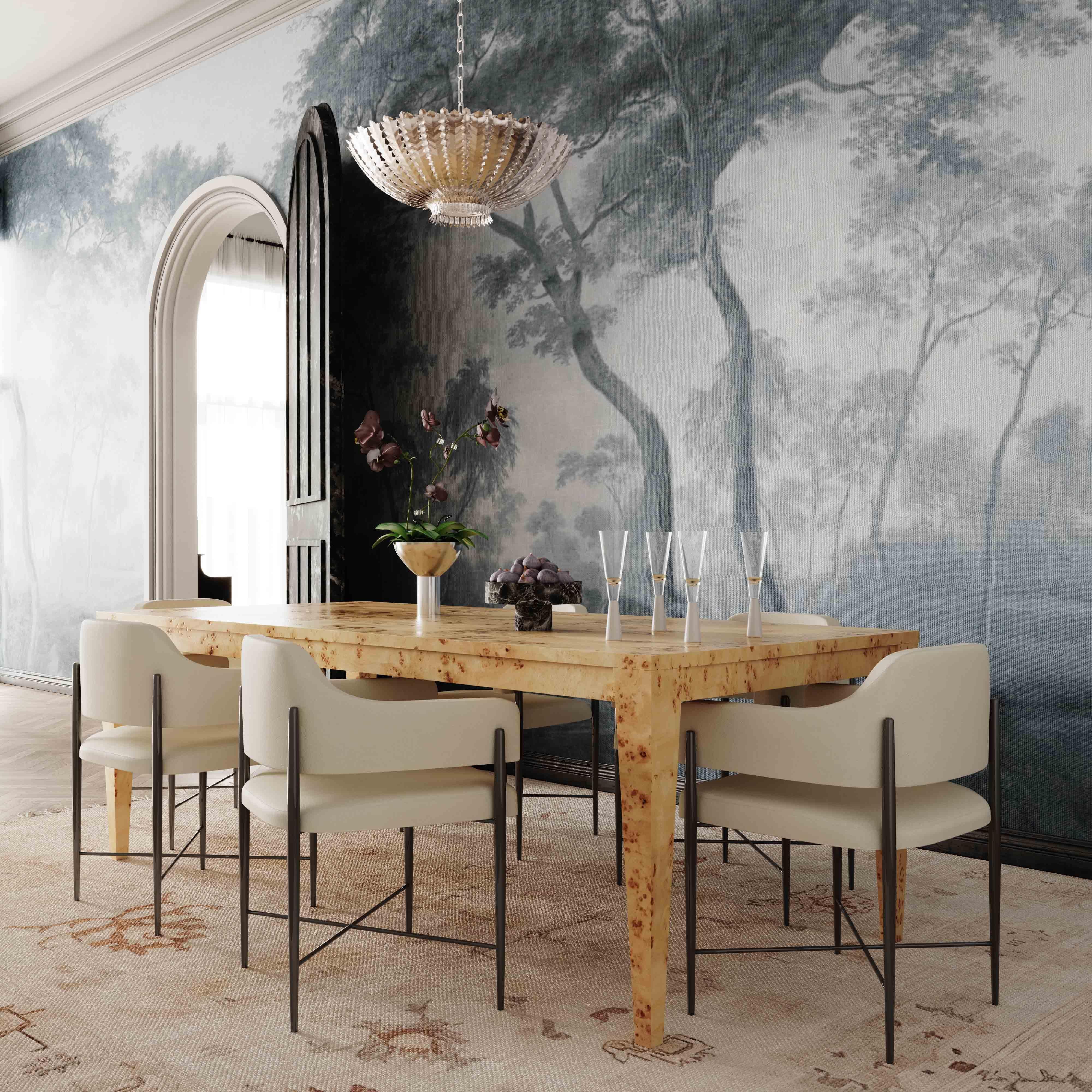 Click here for TOV Furniture Sezanne Dining Chair  Leather Cream prices