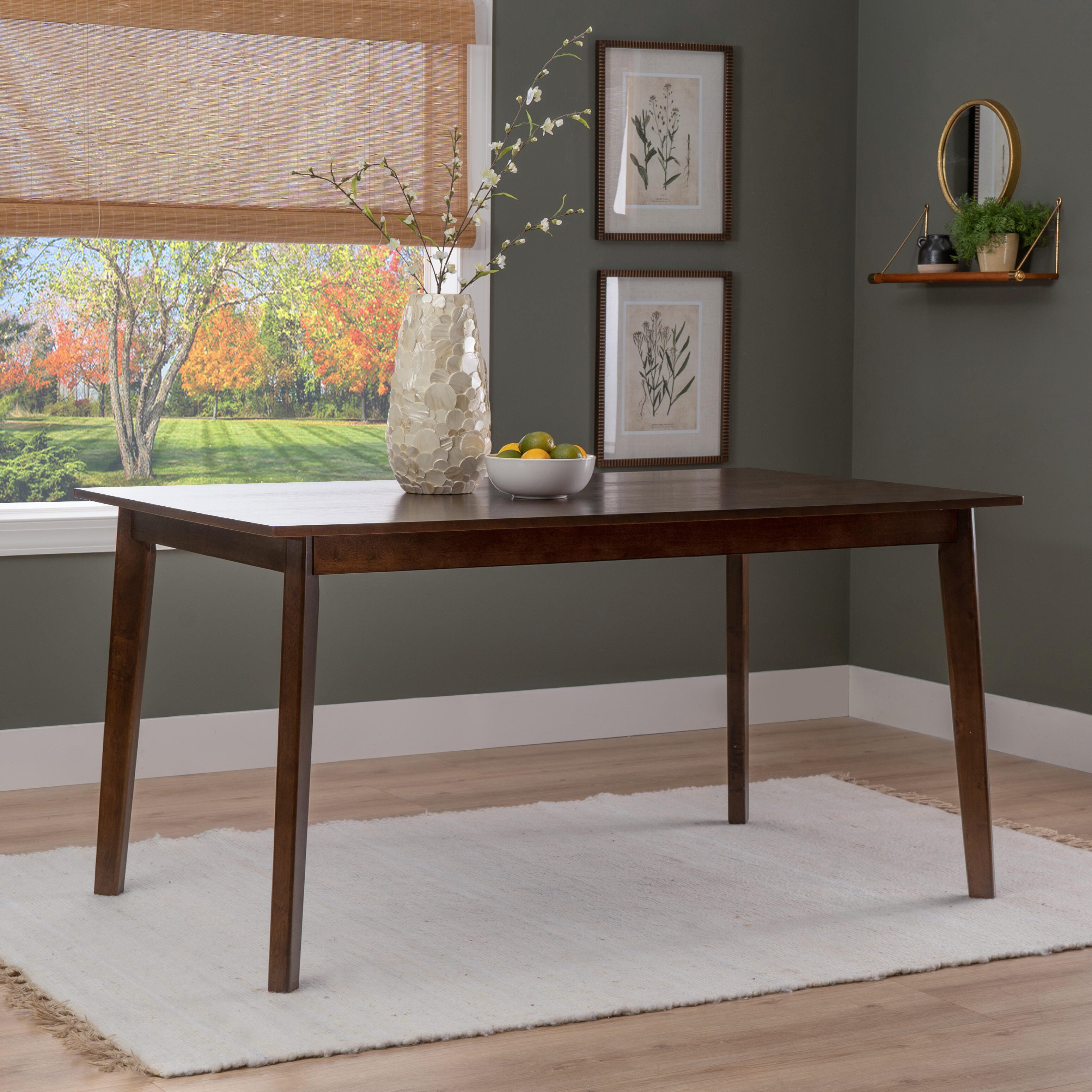 Click here for Linon Devin Dining Table  Brown prices