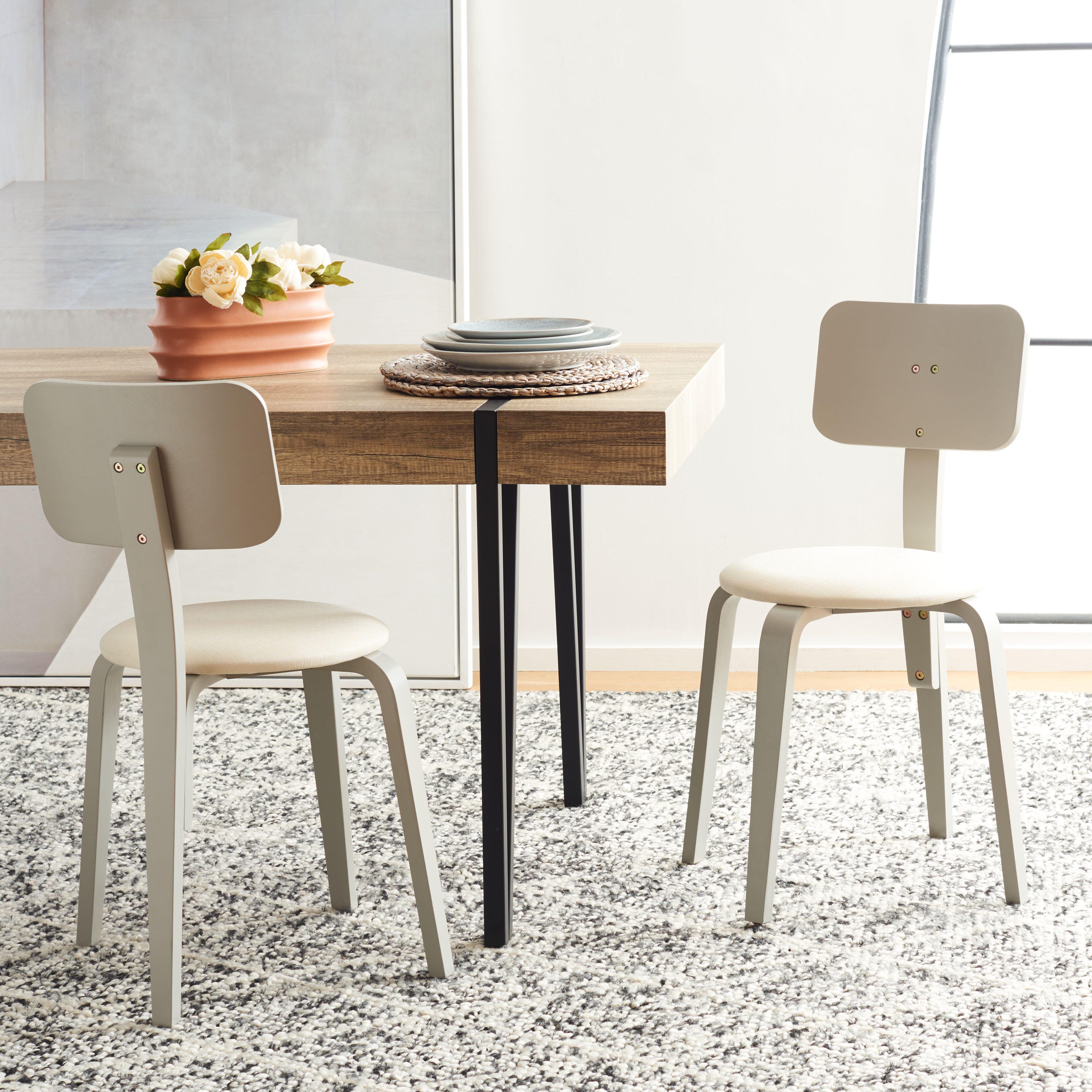 Click here for Safavieh Jo Dining Chair (Set of 2)  Gray/Cream prices