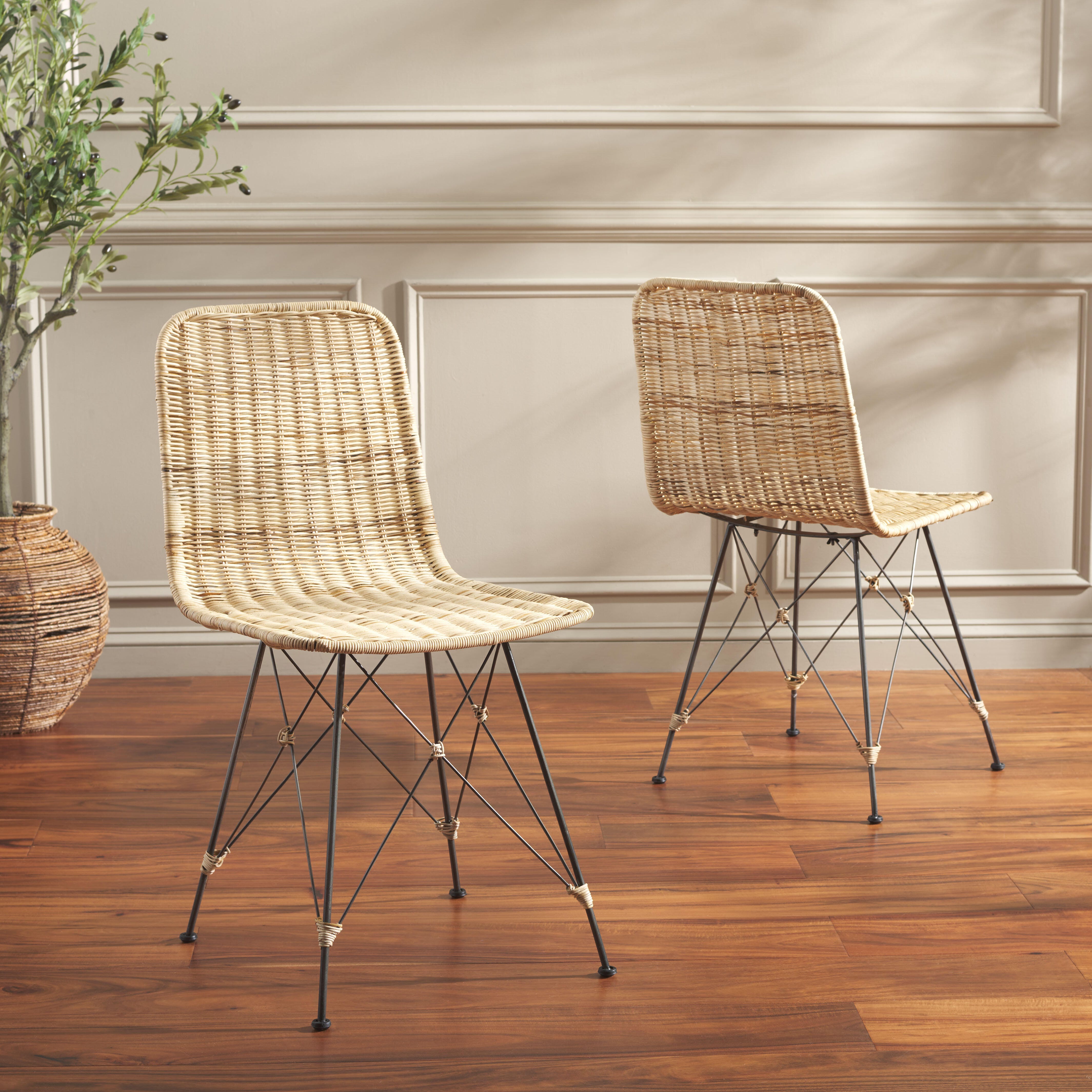 Click here for Safavieh Minerva Dining Chair (Set of 2)  Light Na... prices