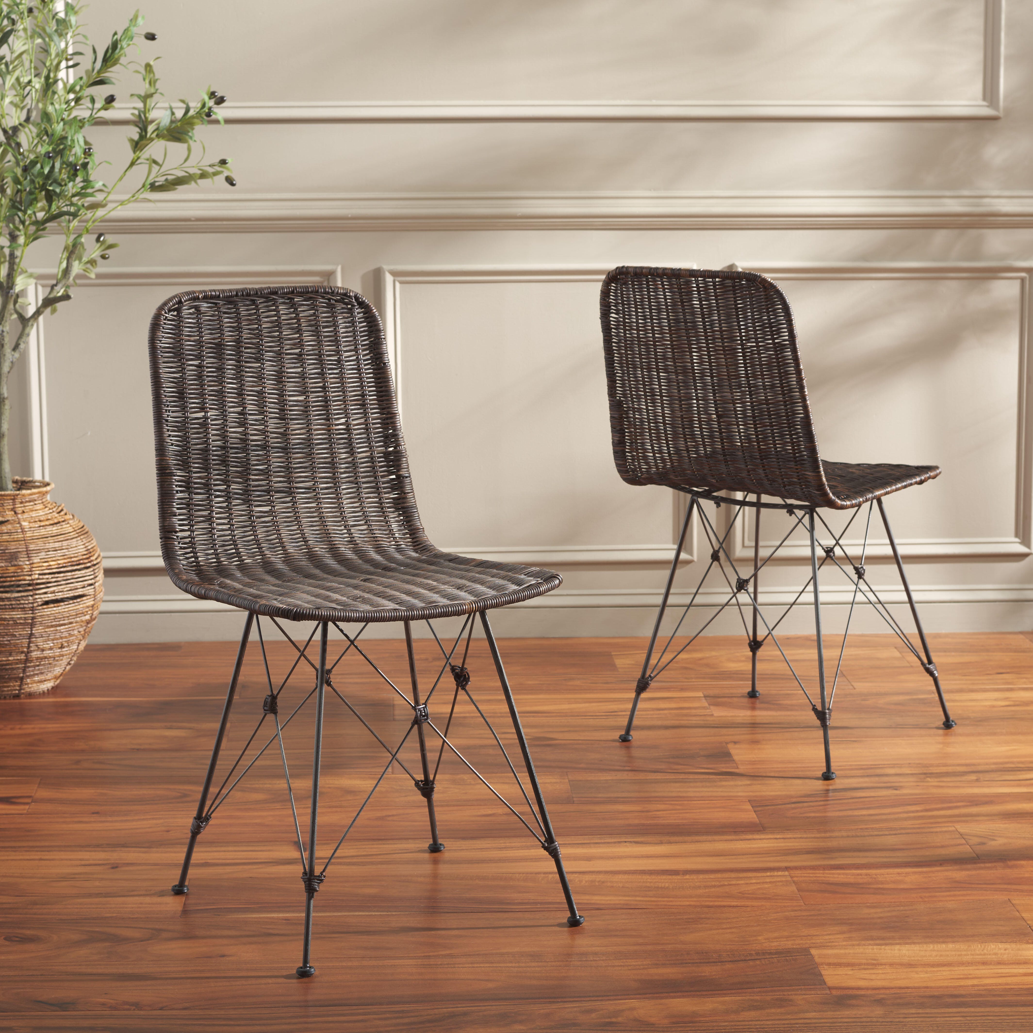 Click here for Safavieh Minerva Dining Chair (Set of 2)  Dark Bro... prices