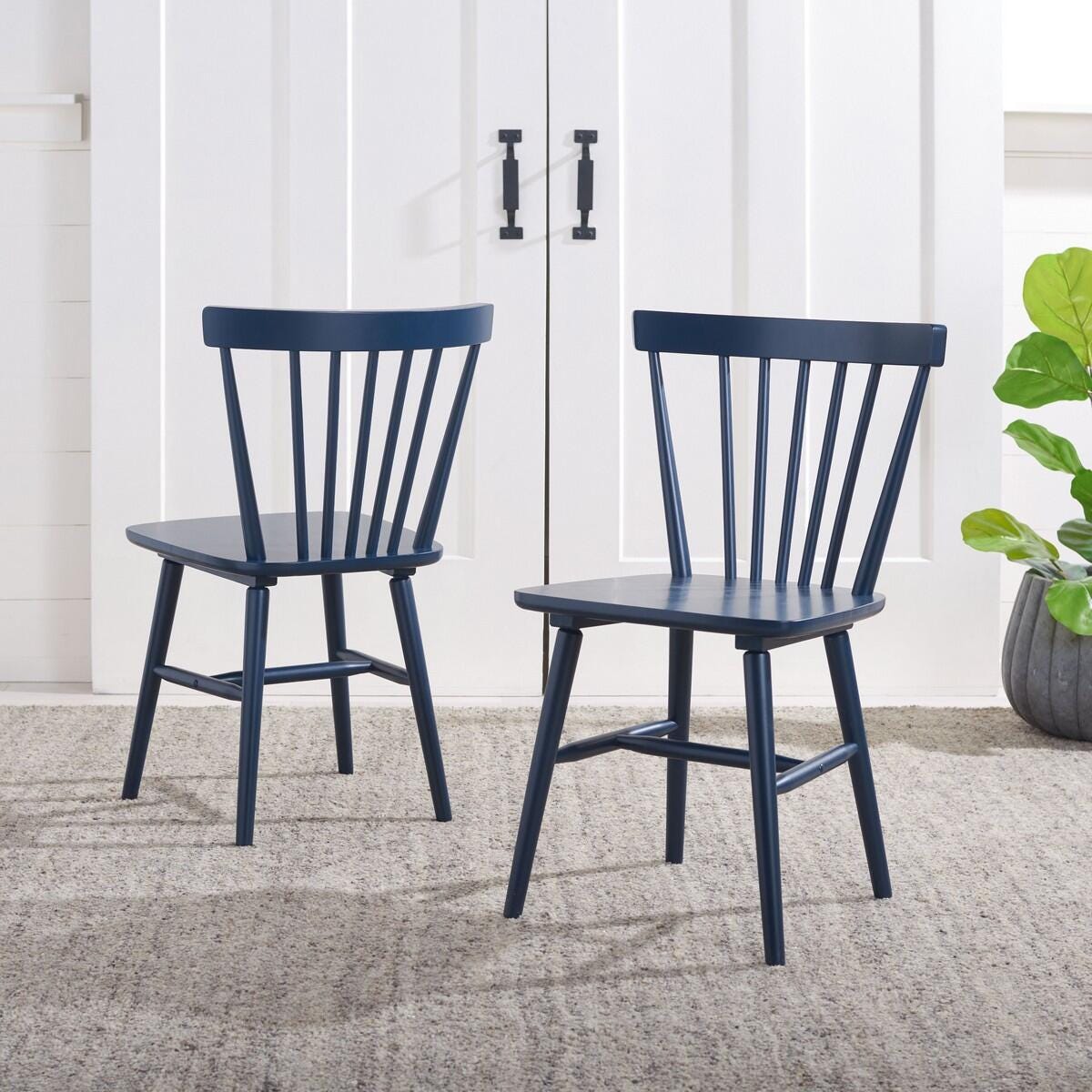 Click here for Safavieh Winona Dining Chair (Set of 2)  Navy prices