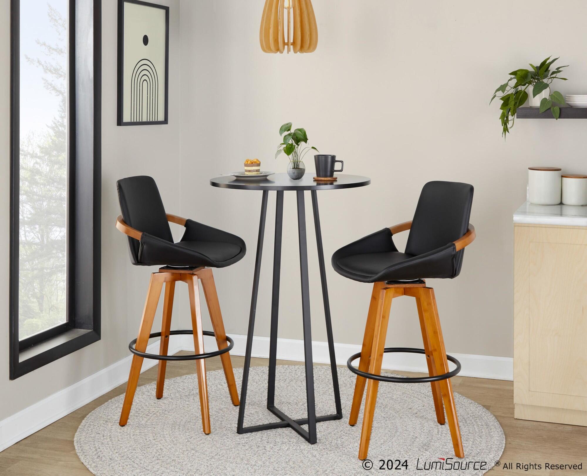 Click here for LumiSource Cosmo Bar Height Bar Stool  Black prices