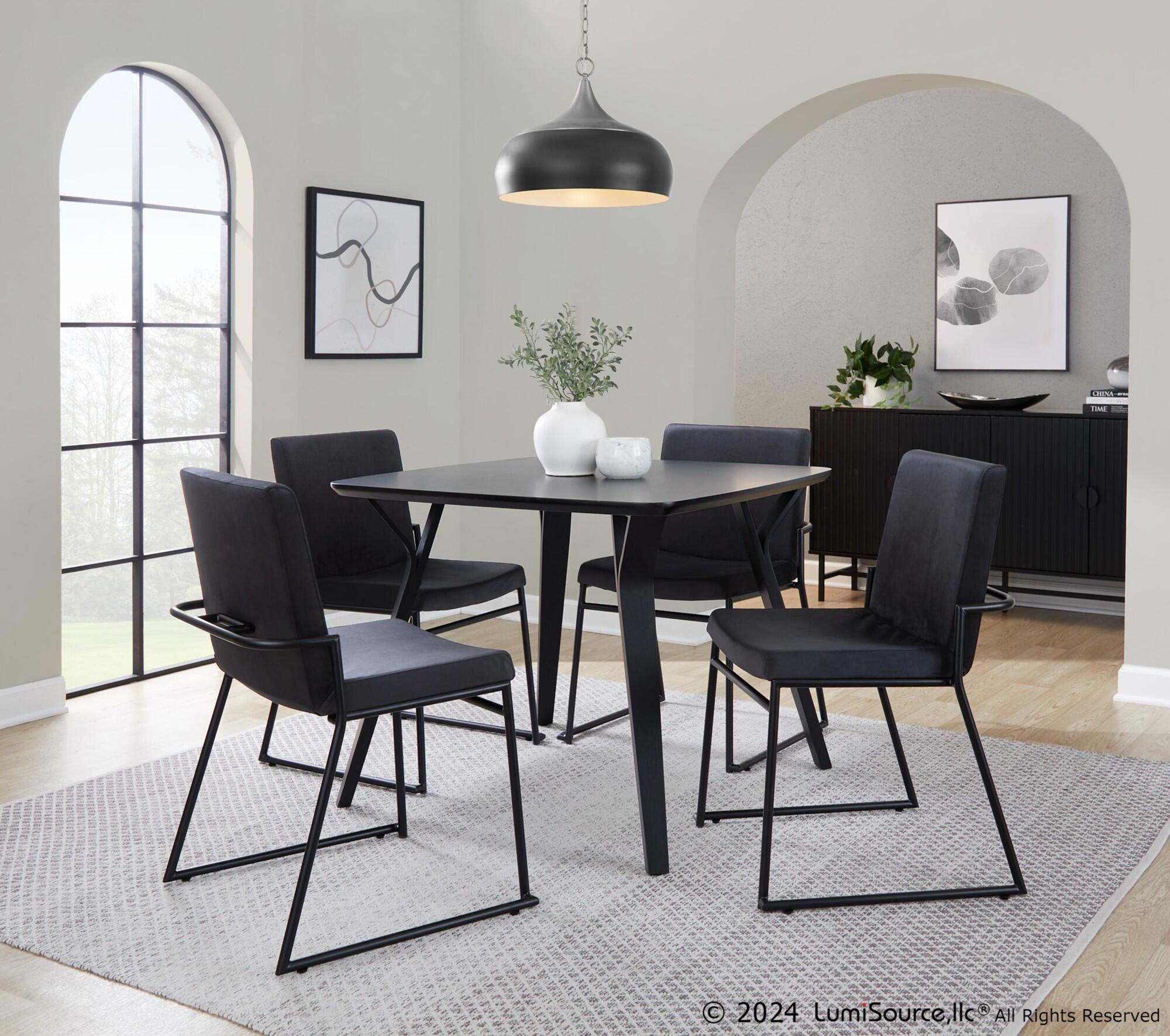 Click here for LumiSource Dutchess Dining Chair (Set of 2)  Black... prices