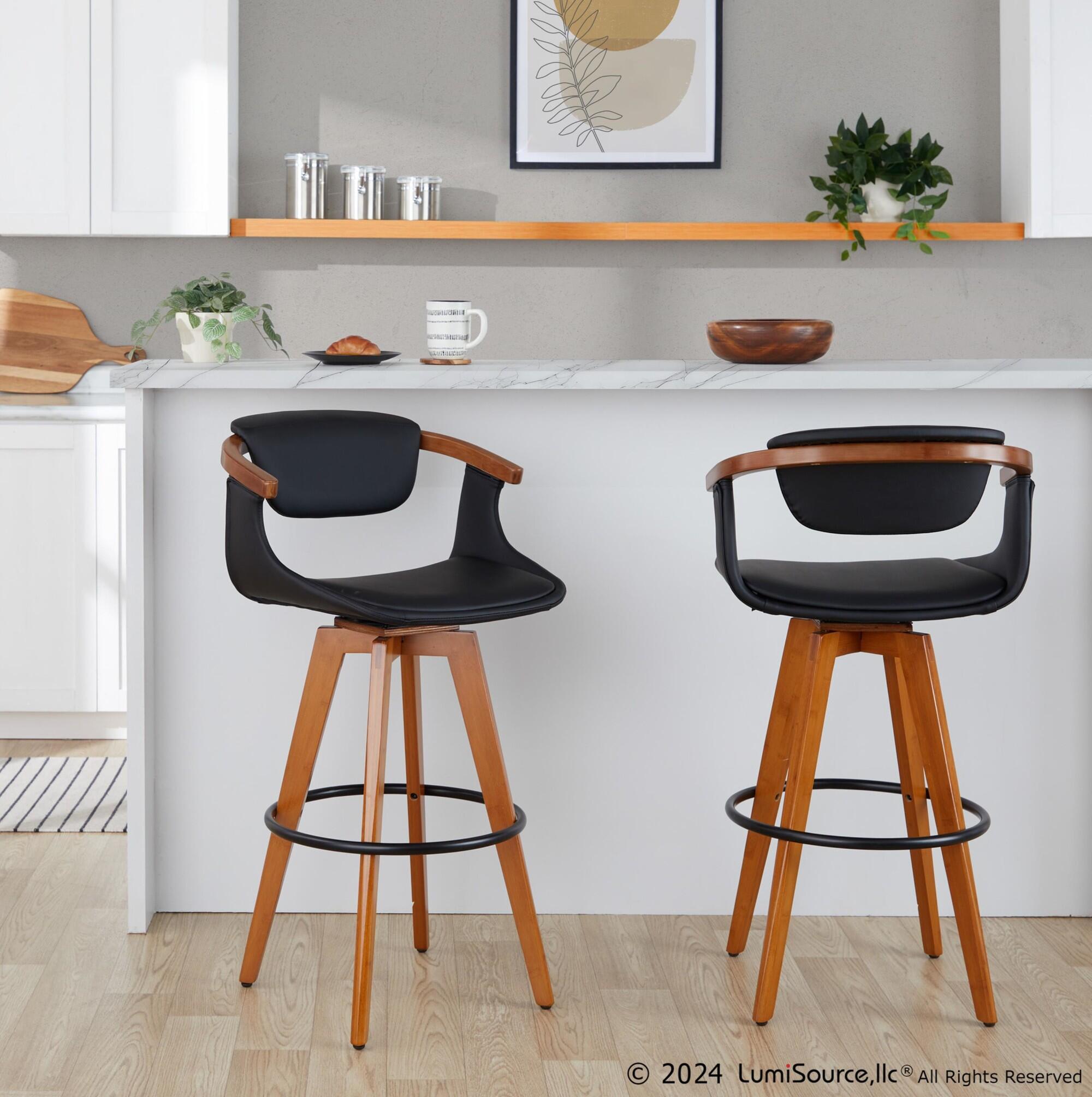 Click here for LumiSource Oracle Bar Height Bar Stool  Black prices