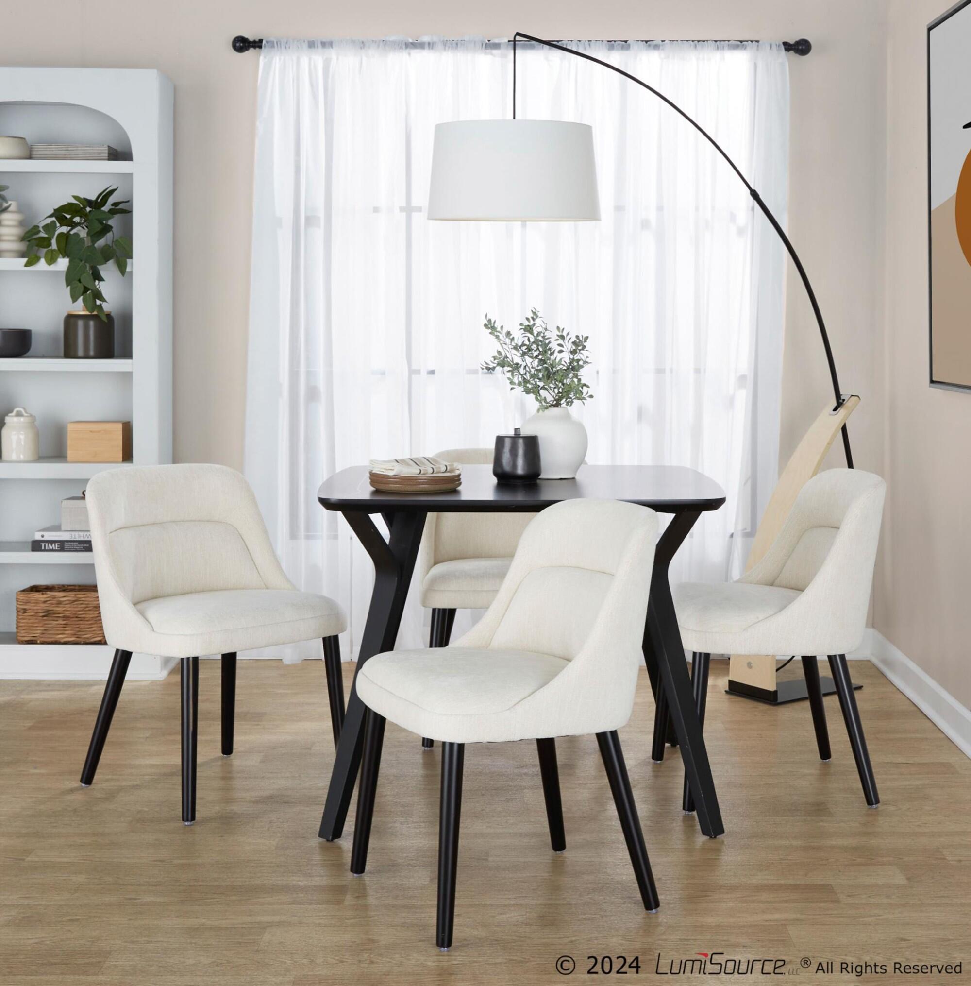 Click here for LumiSource Rina Dining Chair (Set of 2)  Cream prices