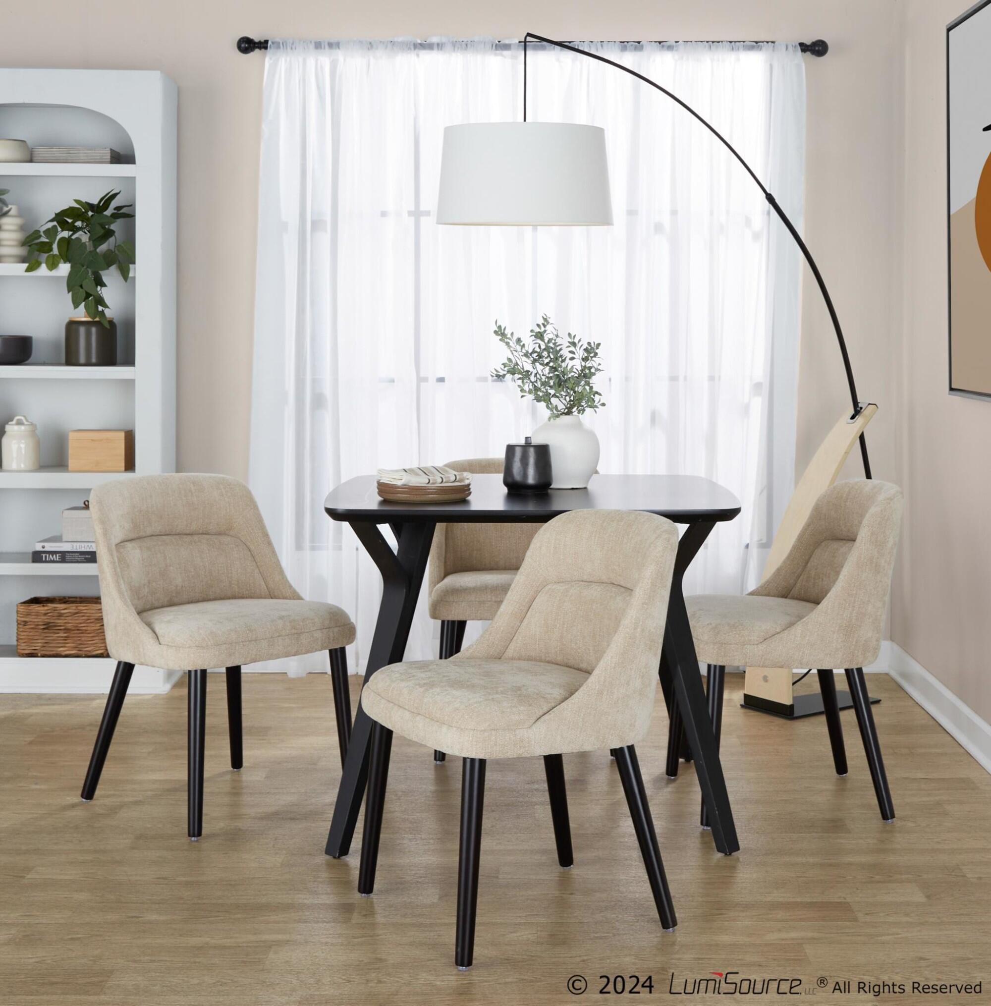 Click here for LumiSource Rina Dining Chair (Set of 2)  Brown prices