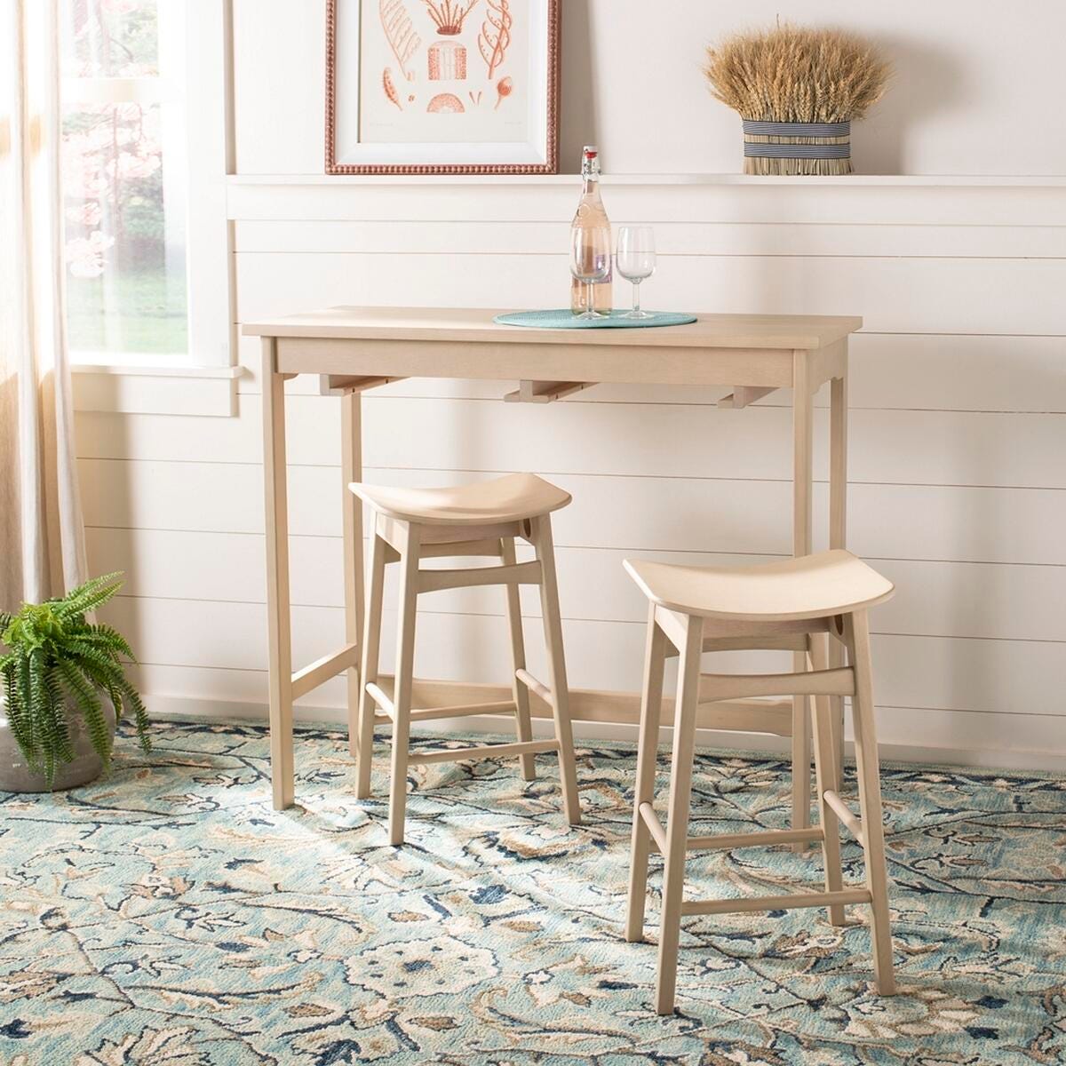 Click here for Safavieh Colbie Pub Table and 2 Barstools  White O... prices