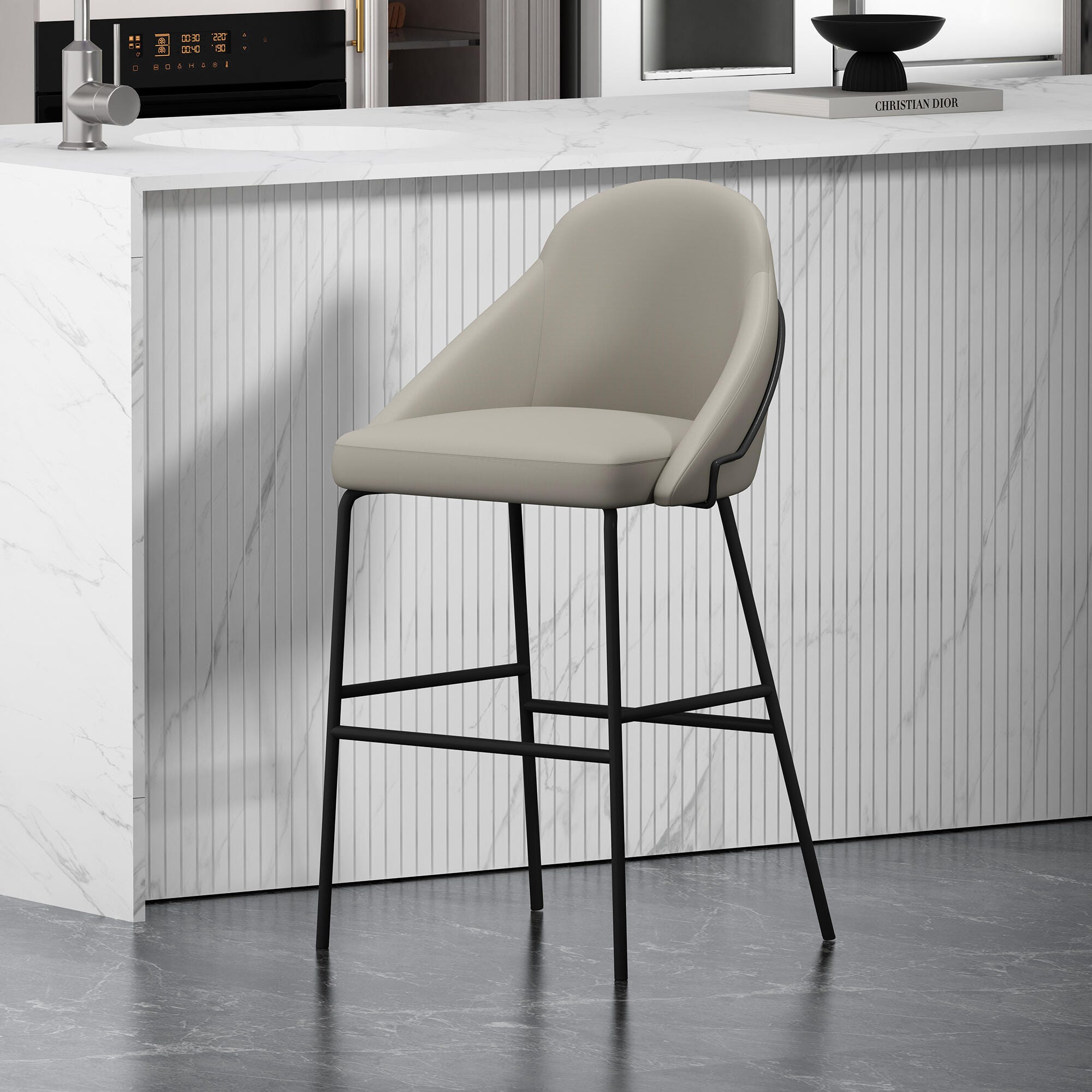 Click here for Manhattan Comfort Gracie Bar Height Bar Stool  Sto... prices