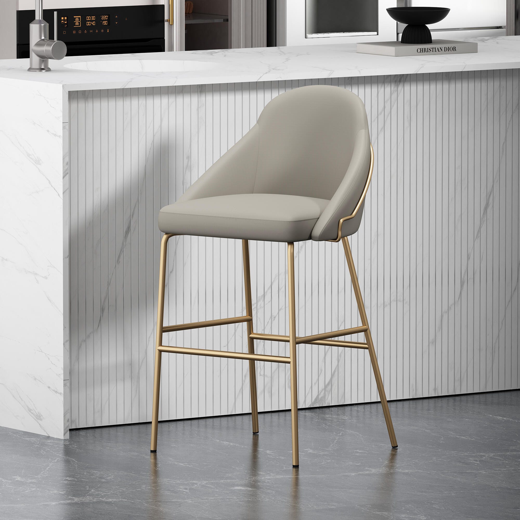 Click here for Manhattan Comfort Gracie Bar Height Bar Stool  Sto... prices