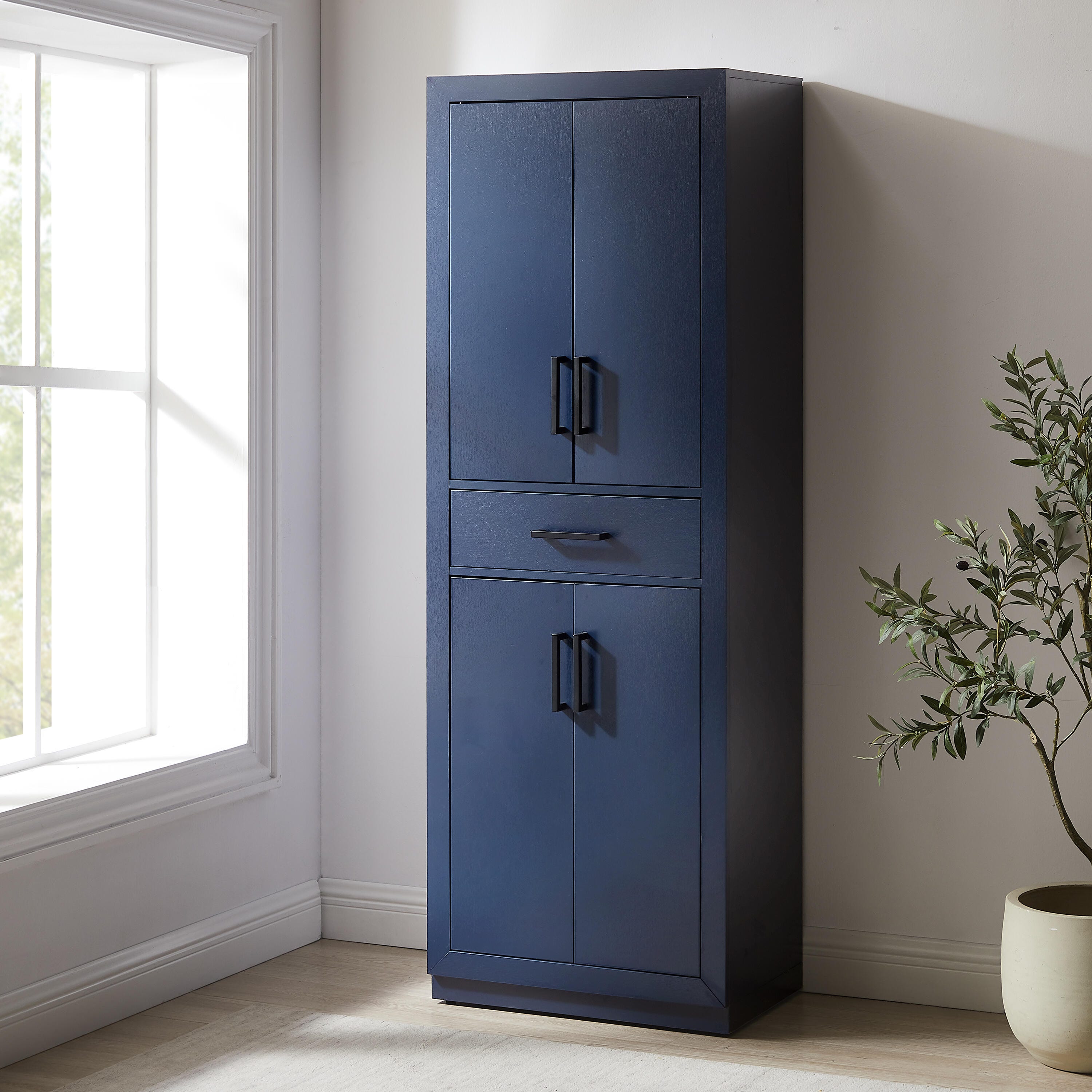Click here for Crosley Furniture Isla Storage Pantry  Navy prices