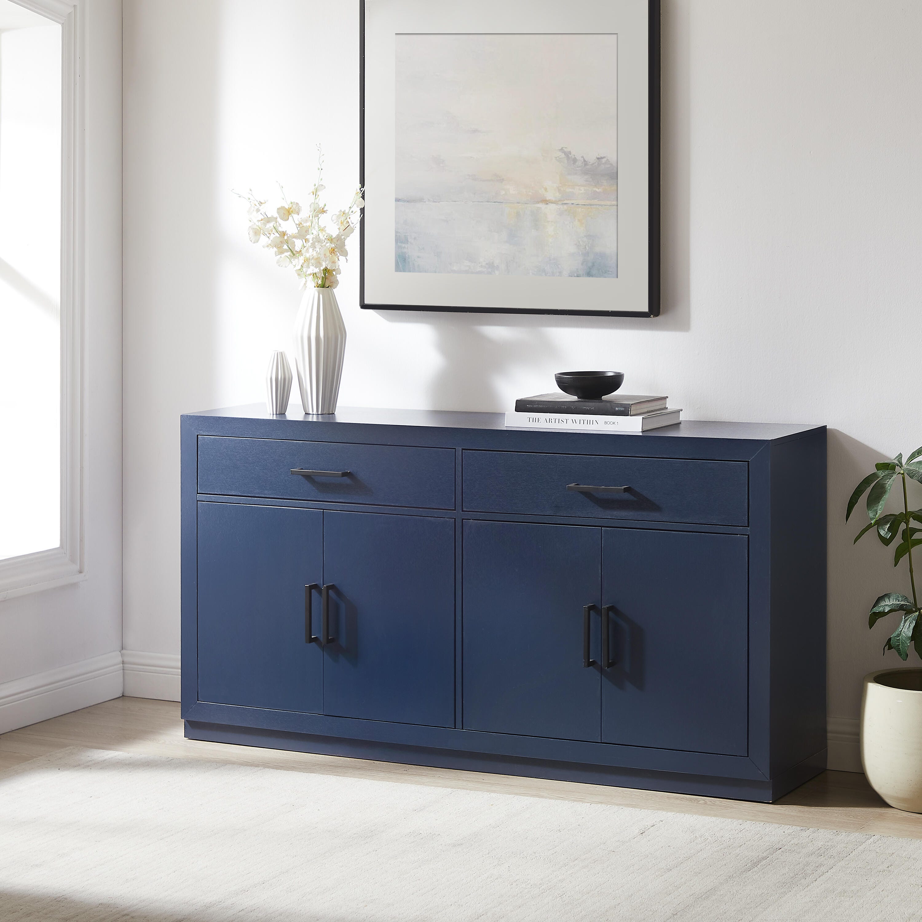 Click here for Crosley Furniture Isla Sideboard  Navy prices