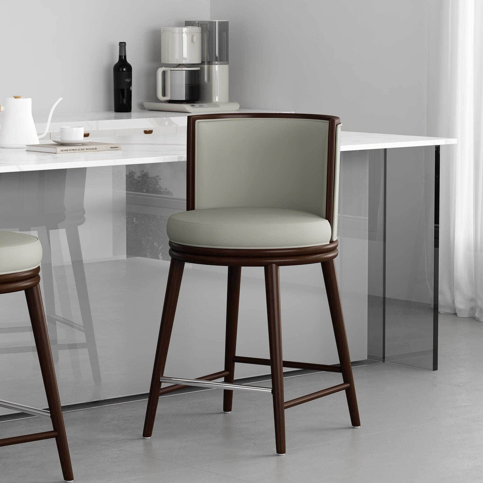 Click here for Manhattan Comfort Evalyn Counter Height Bar Stool... prices