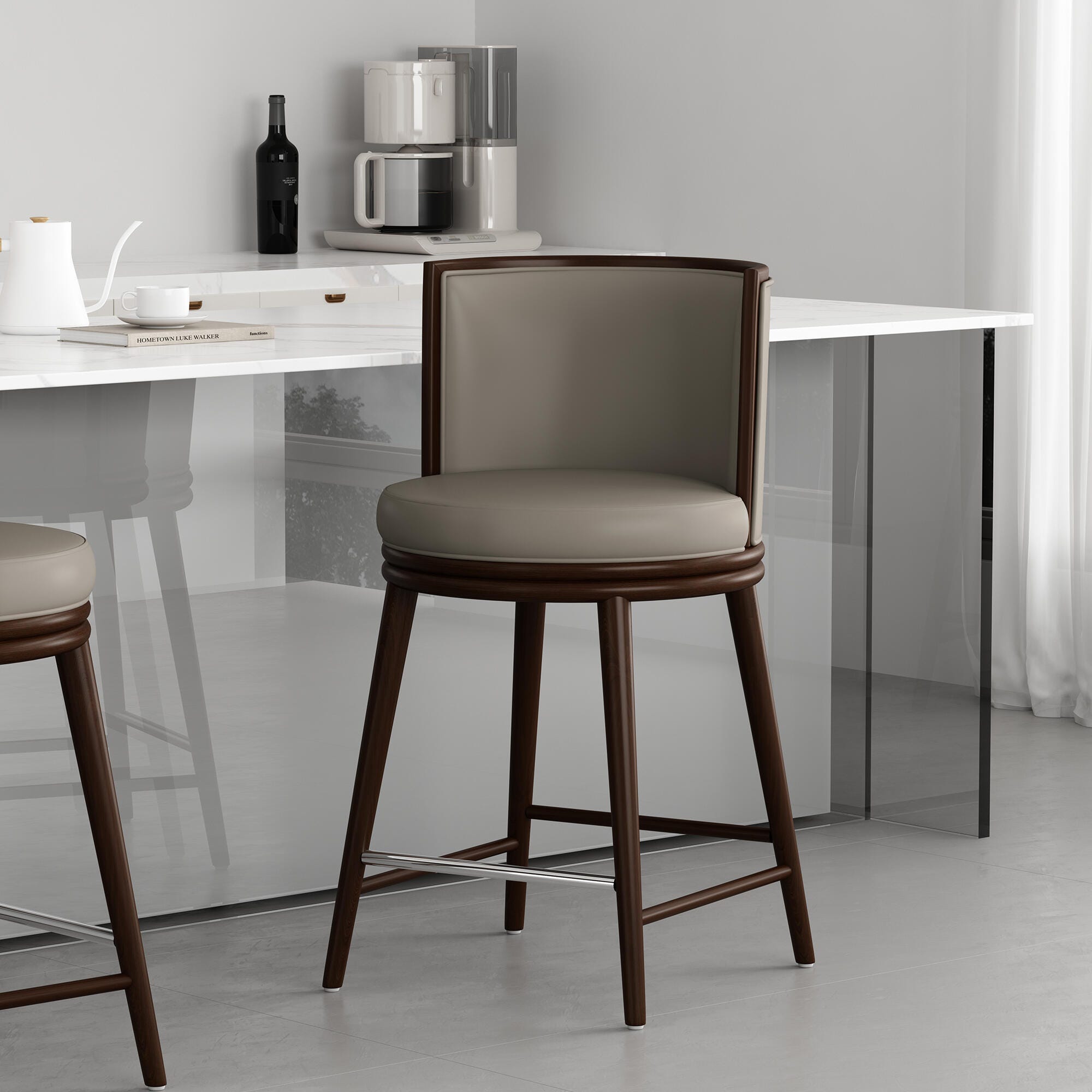 Click here for Manhattan Comfort Evalyn Counter Height Bar Stool... prices