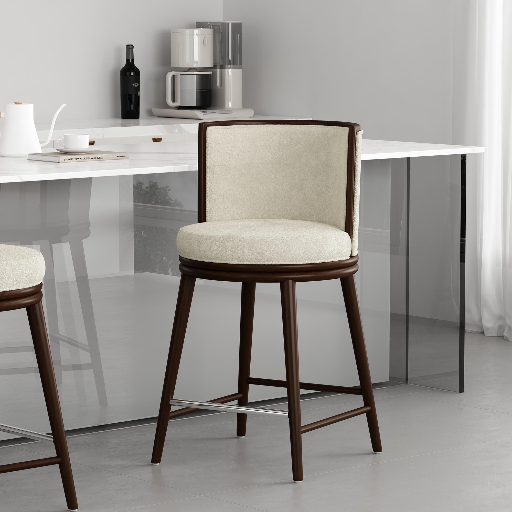 Click here for Manhattan Comfort Evalyn Counter Height Bar Stool... prices