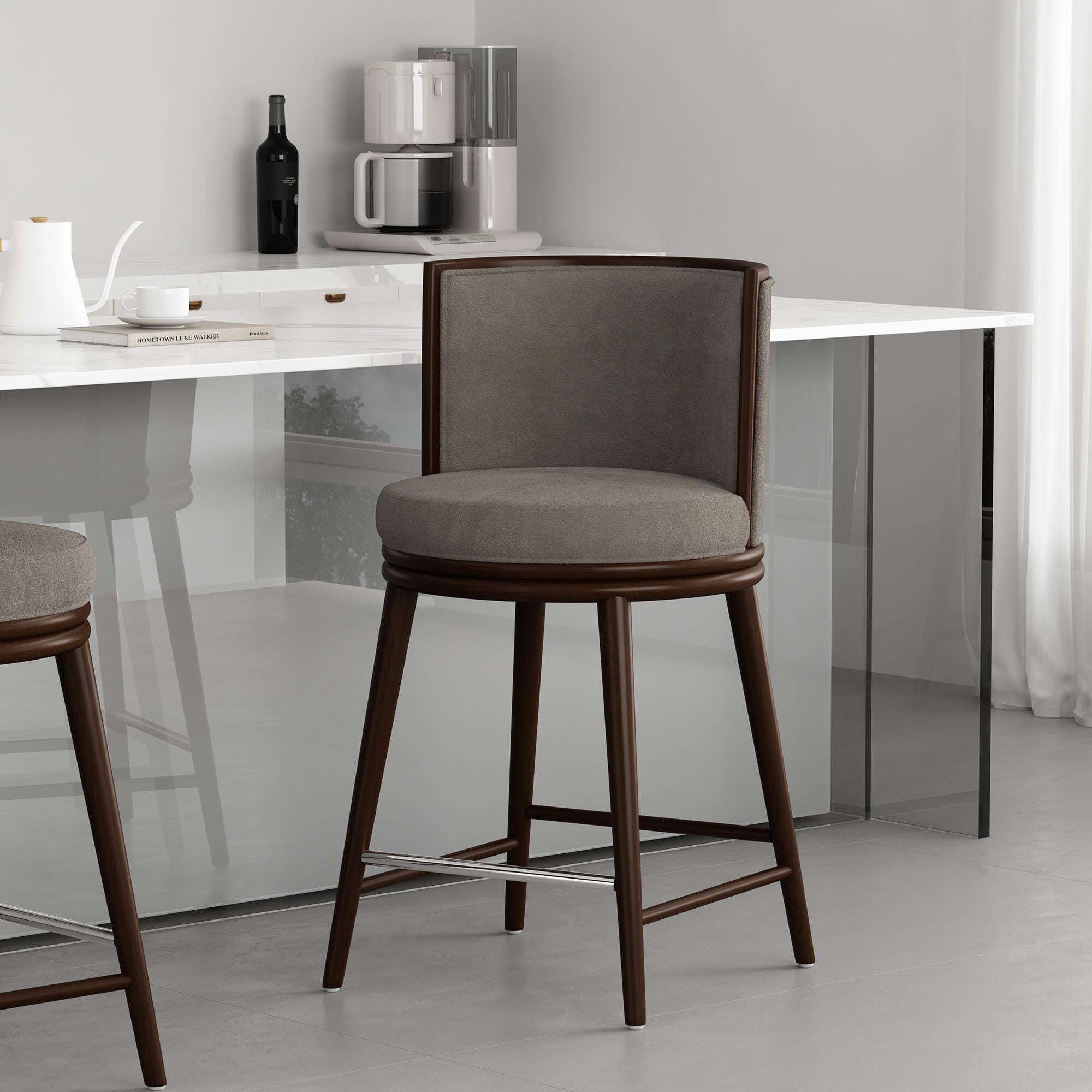 Click here for Manhattan Comfort Evalyn Counter Height Bar Stool... prices