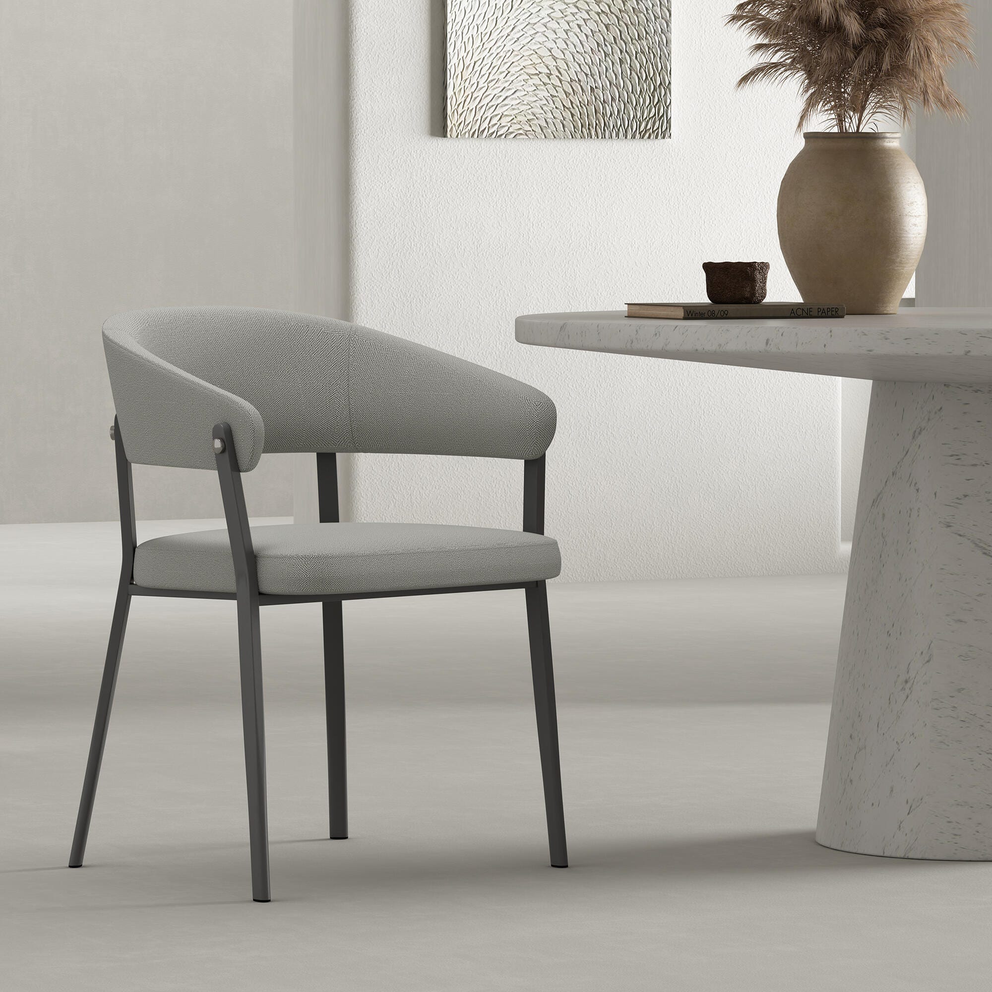 Click here for Manhattan Comfort Belle Dining Chair  Stone Gray prices
