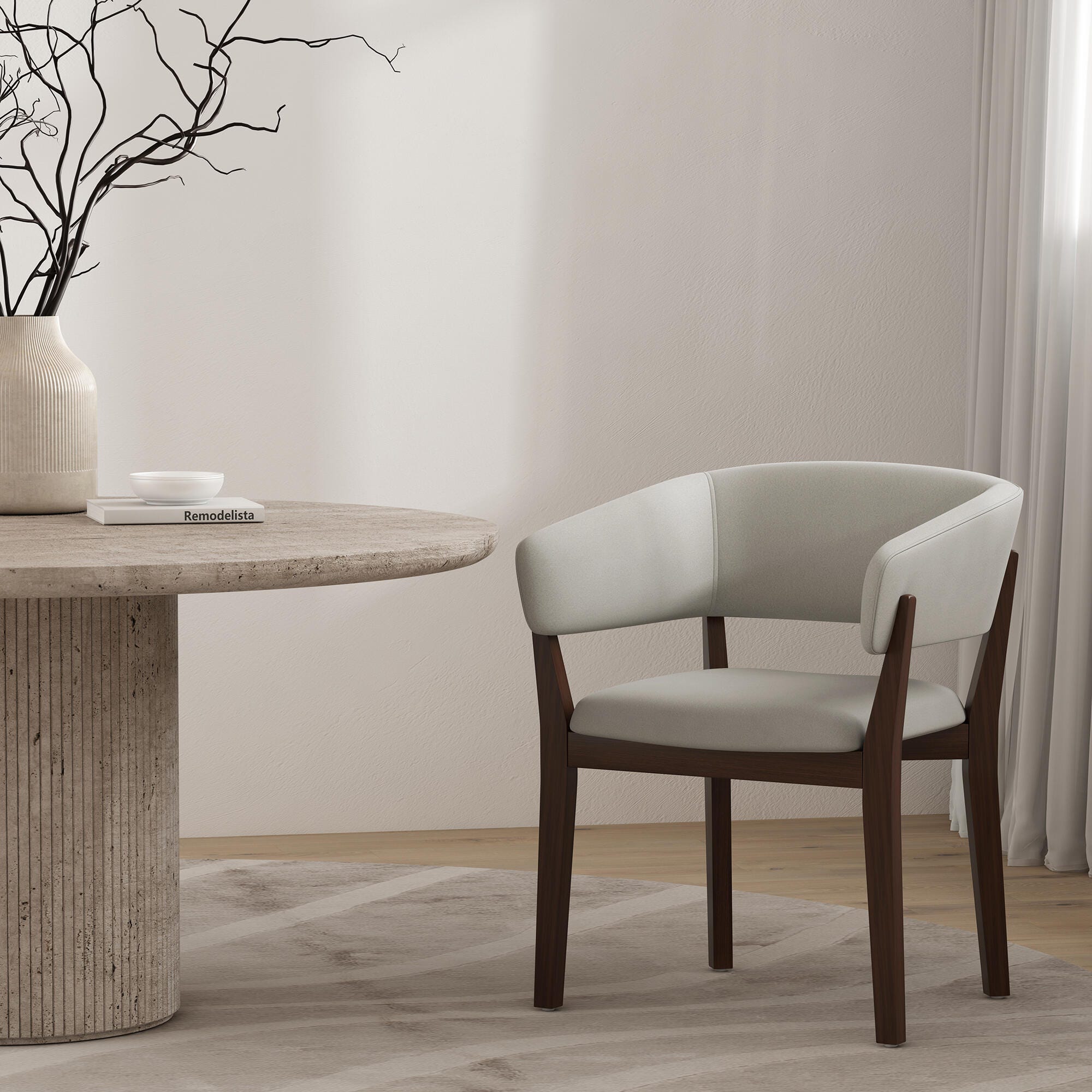 Click here for Manhattan Comfort Blake Dining Chair  Greige prices