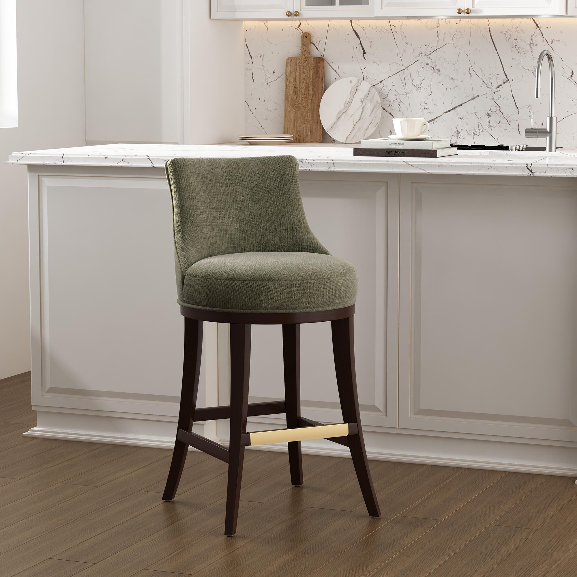 Click here for Manhattan Comfort Lucia Bar Height Bar Stool  Leaf... prices