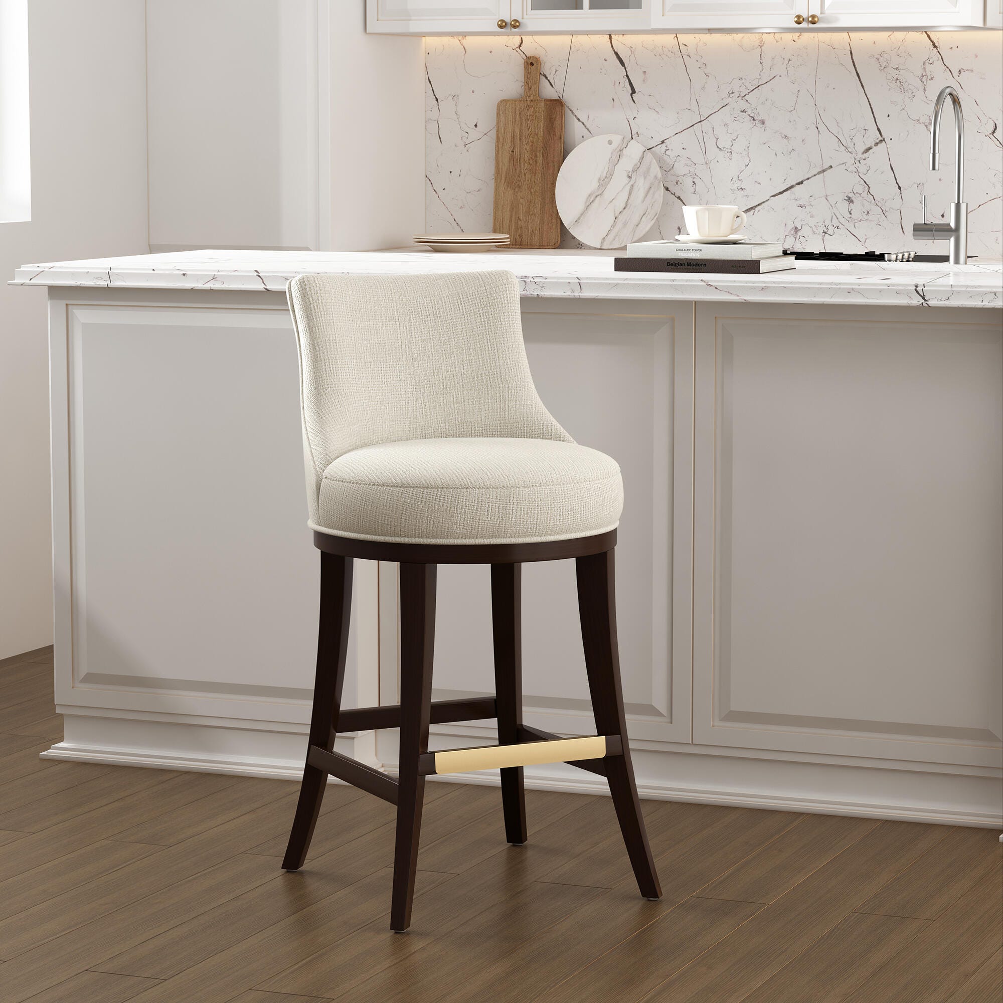 Click here for Manhattan Comfort Lucia Bar Height Bar Stool  Natu... prices