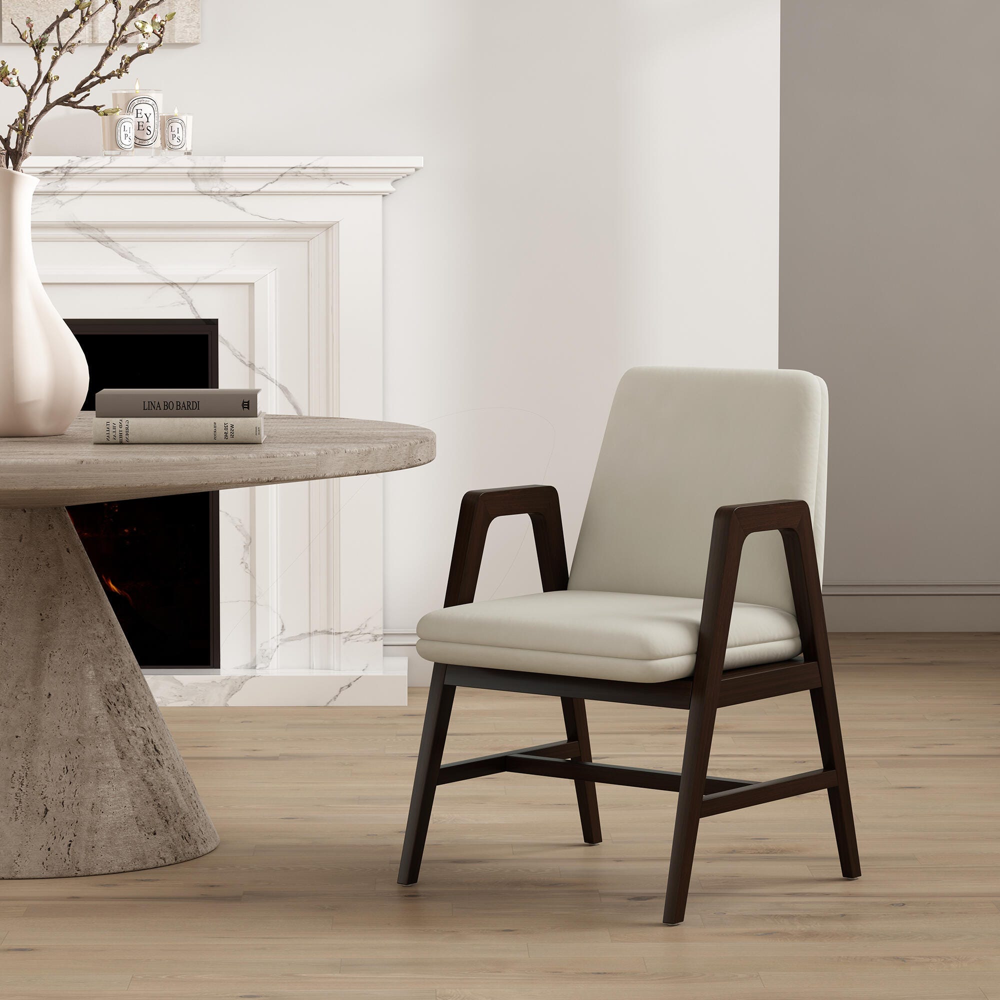 Click here for Manhattan Comfort Stella Dining Chair  Cream prices