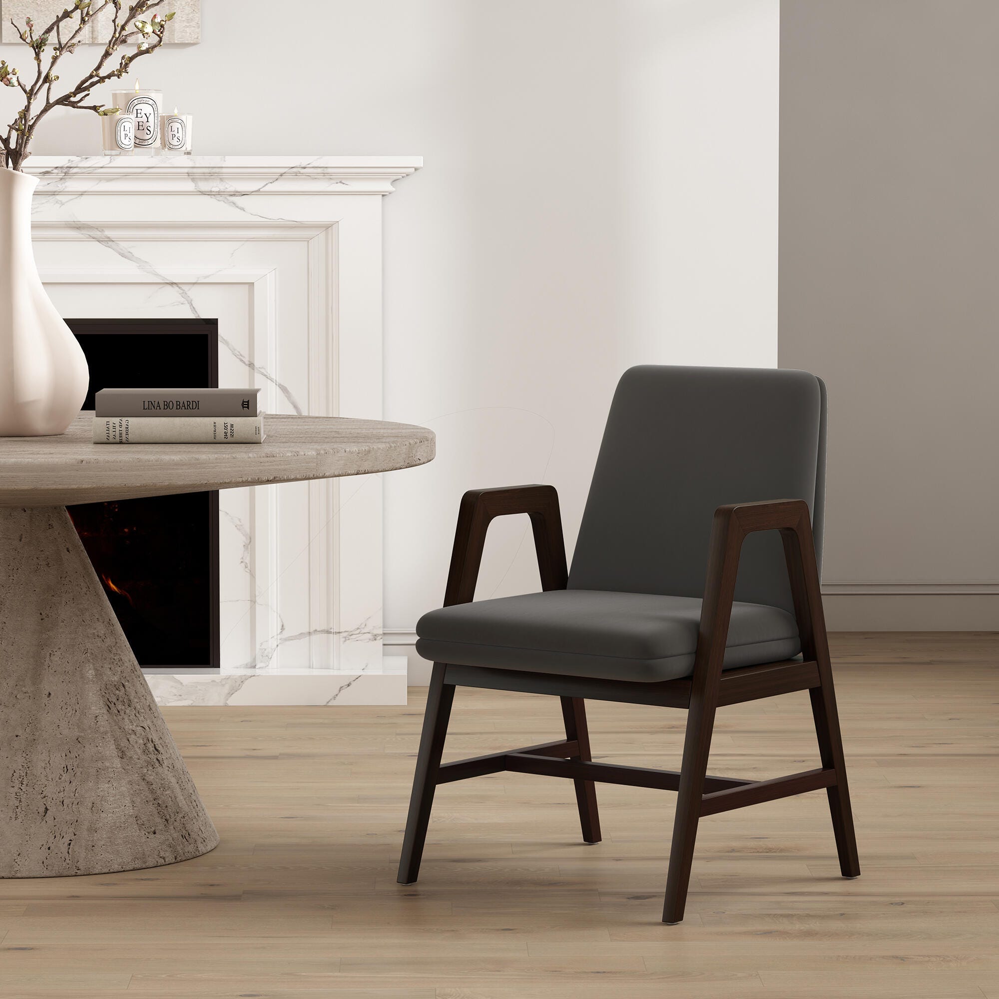 Click here for Manhattan Comfort Stella Dining Chair  Graphite prices