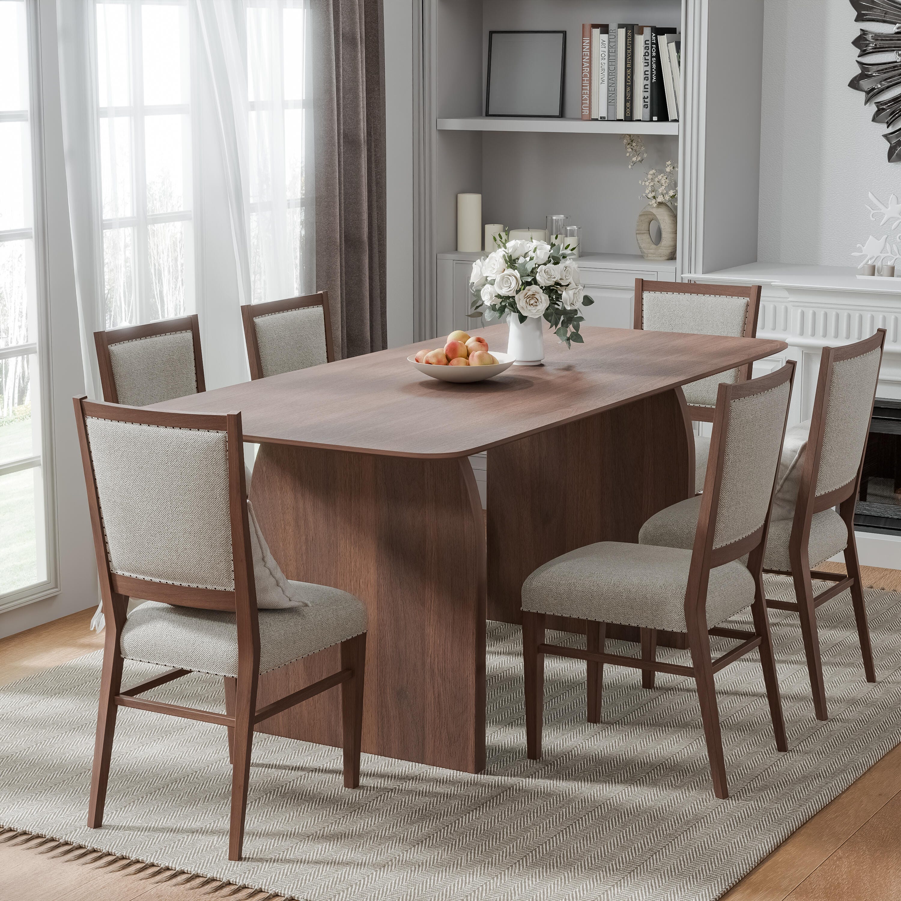 Click here for Miruo Mirror Inc Zenyra Dining Table  Walnut prices