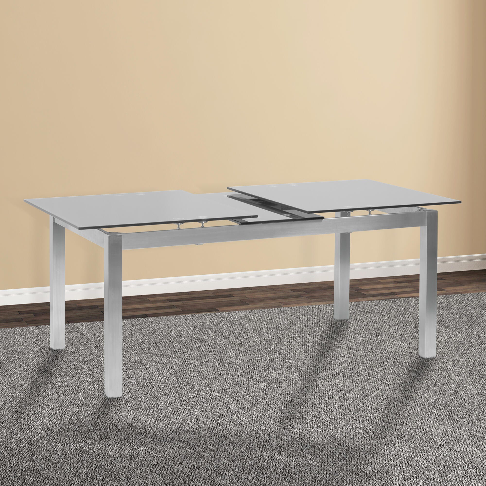 Click here for Armen Living Ivan Dining Table  Brushed Stainless... prices