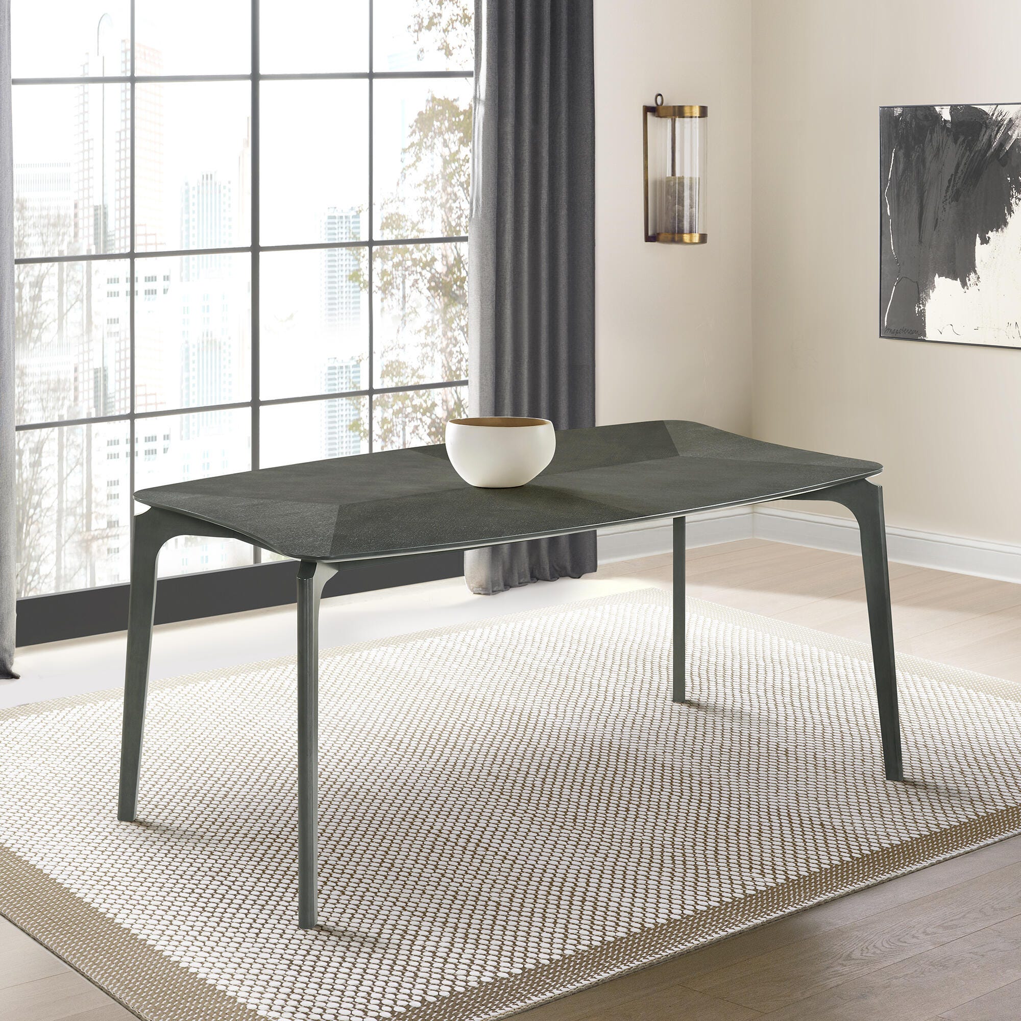 Click here for Armen Living Kalia Dining Table  Gray prices