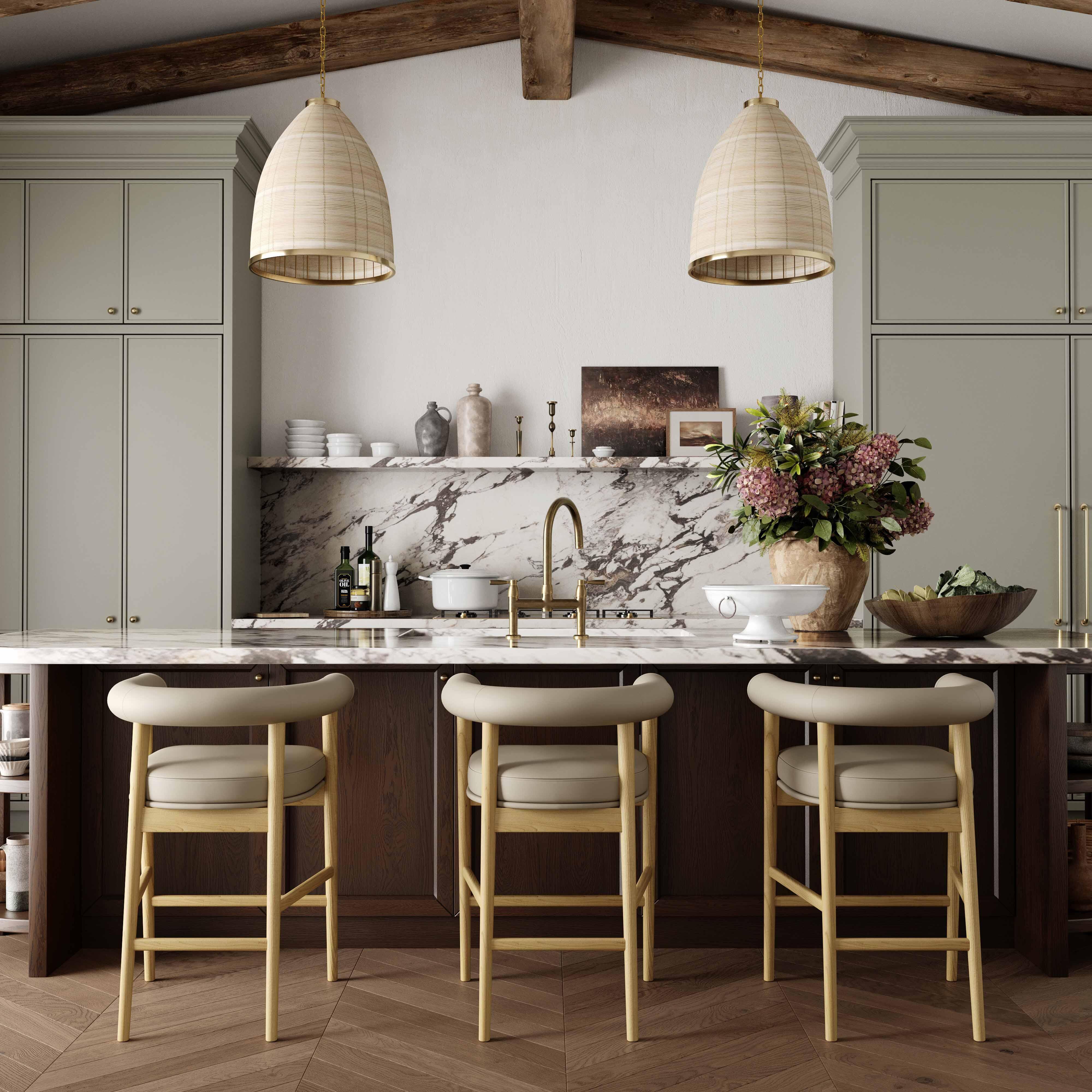 Click here for TOV Furniture Counter Height Bar Stool  Taupe prices