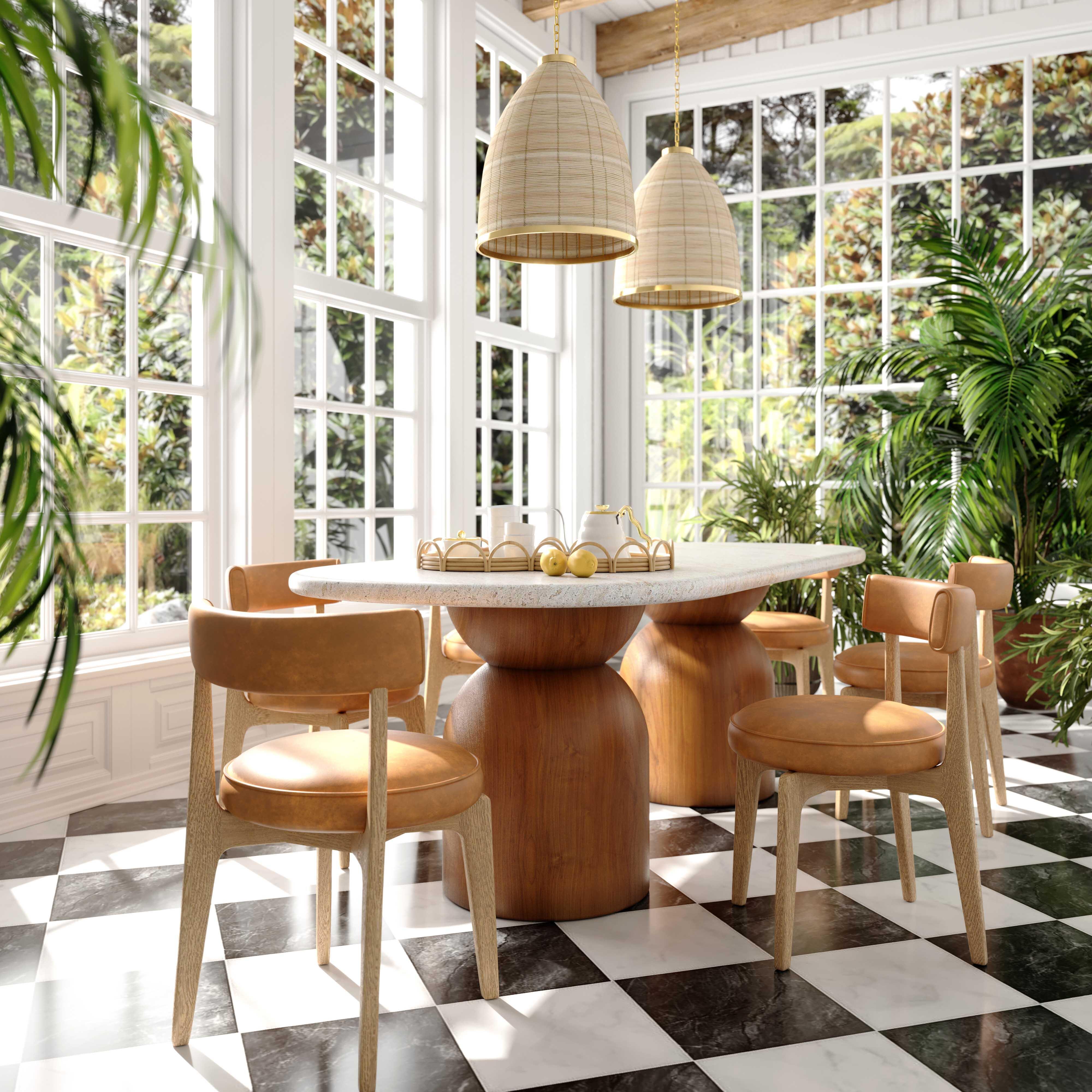 Click here for TOV Furniture Nikita Dining Chair  Brown prices