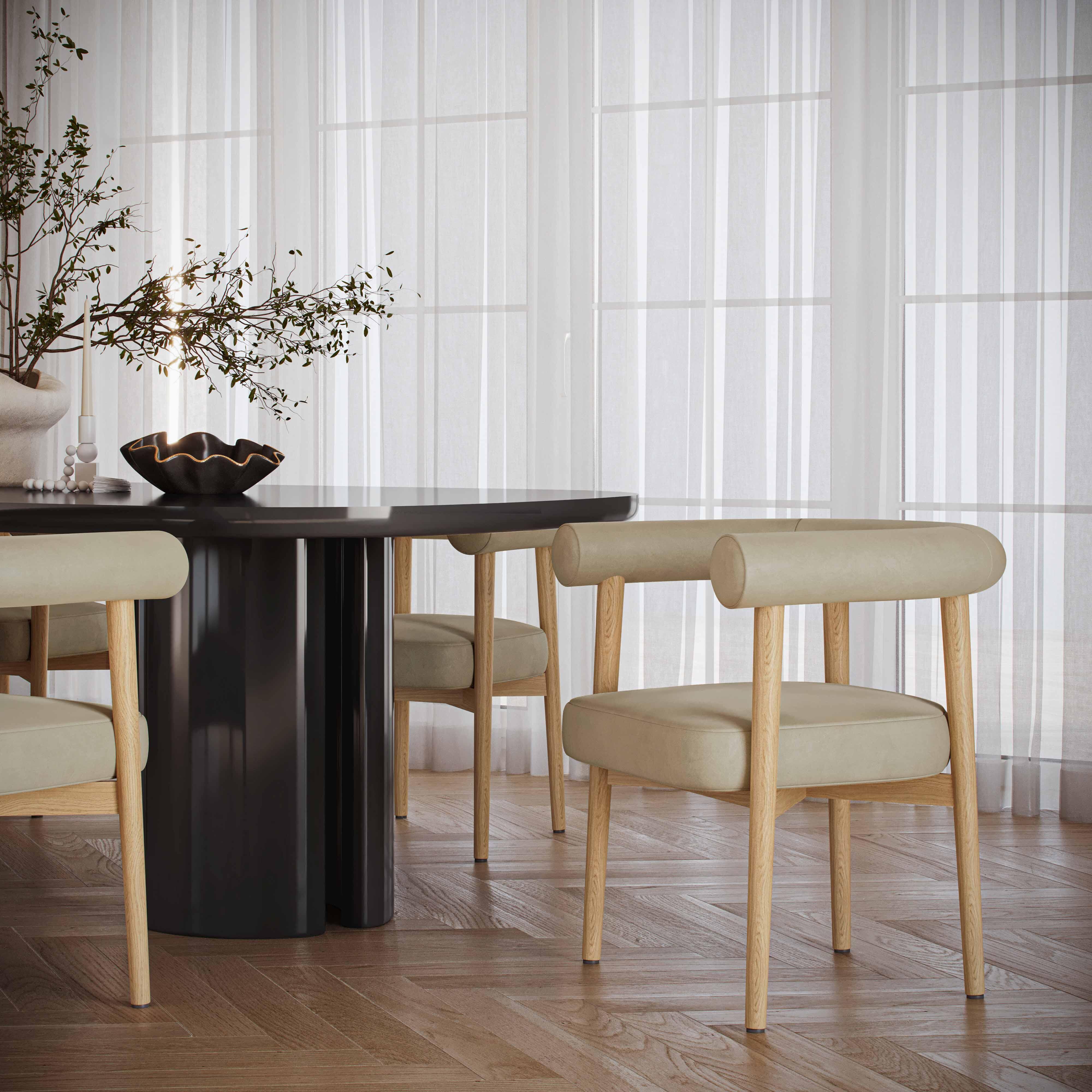 Click here for TOV Furniture Spara Dining Chair  Taupe prices