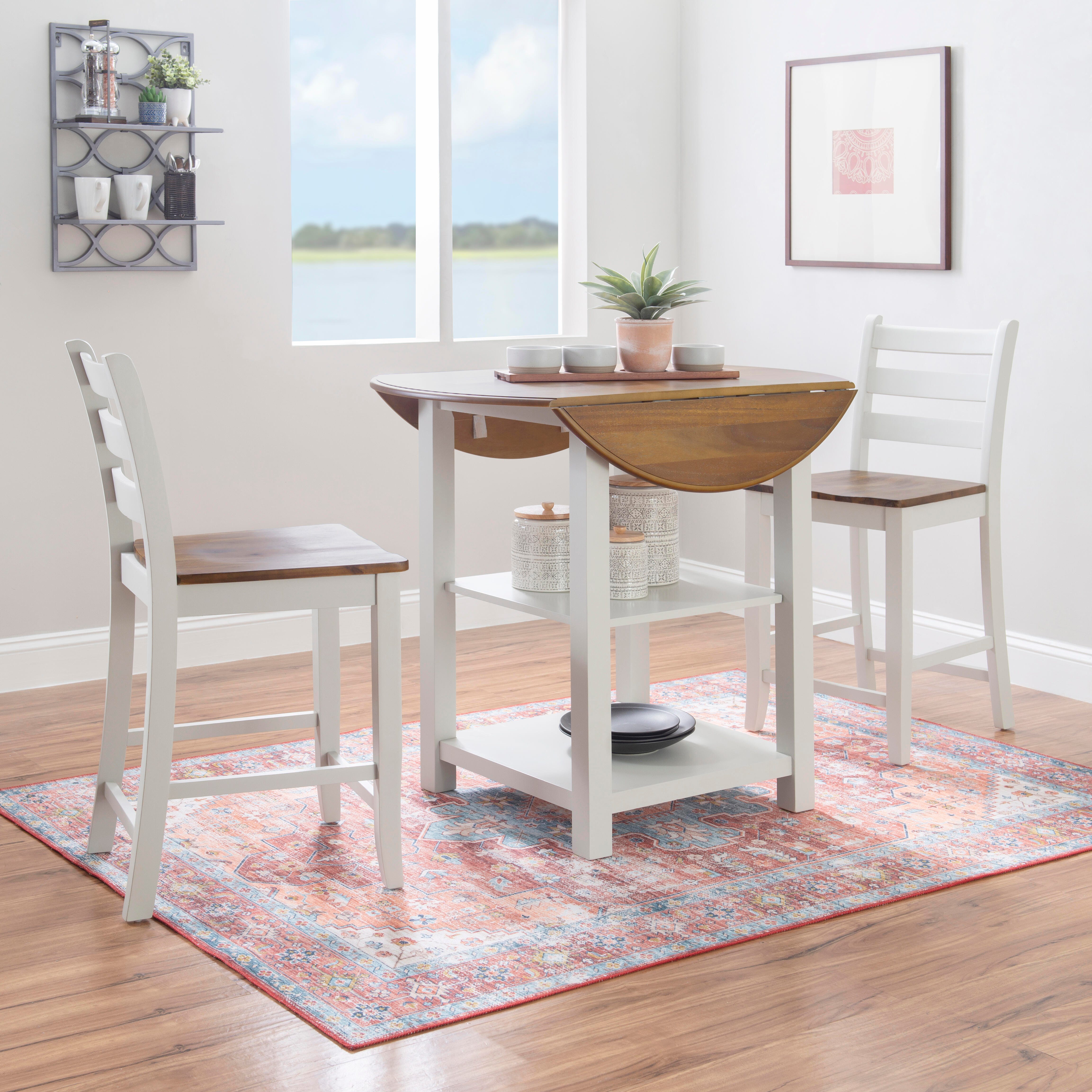 Click here for Linon Hardin Counter Height Dining Table and 2 Bar... prices