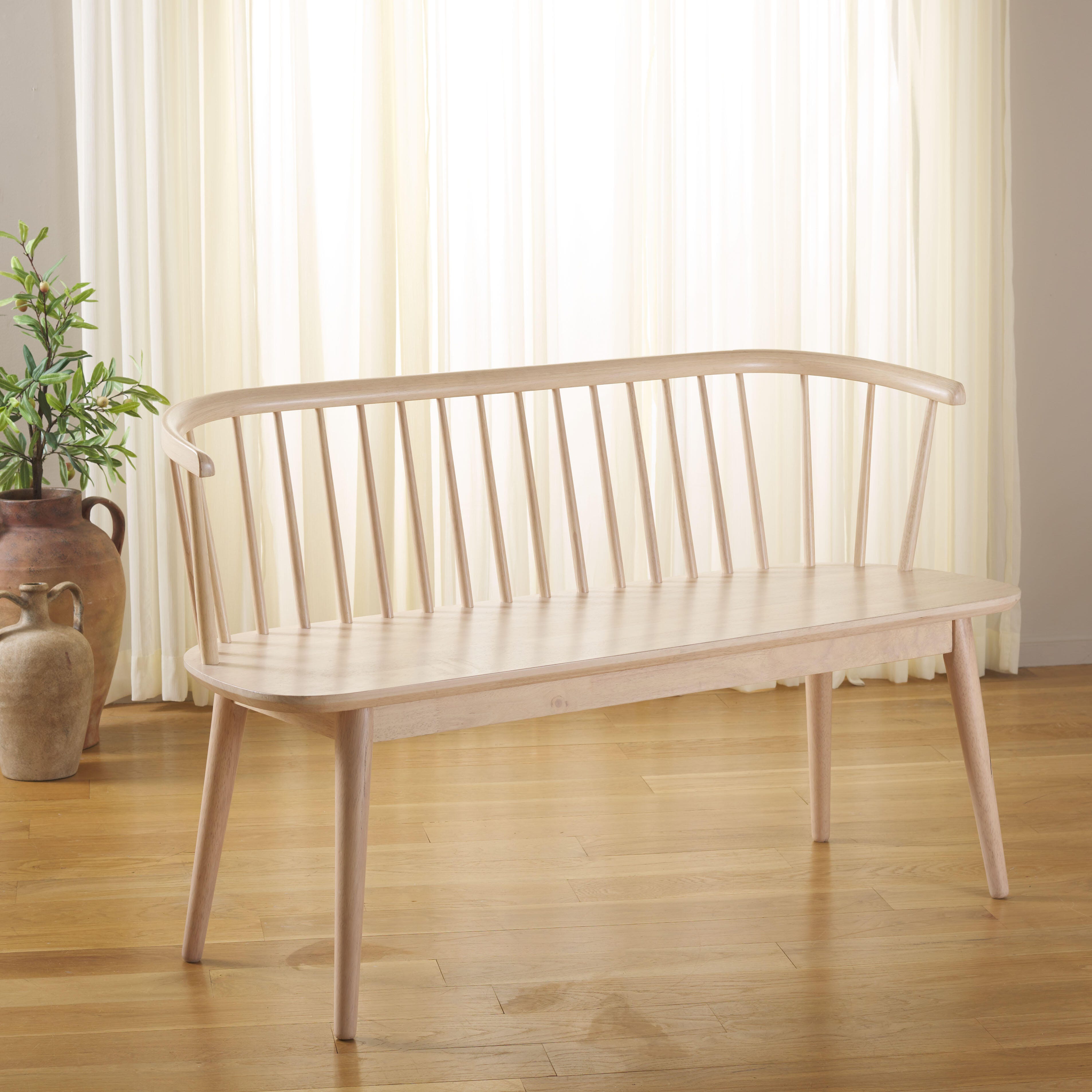 Click here for Safavieh Blanchard 19 Dining Bench  White Washed prices