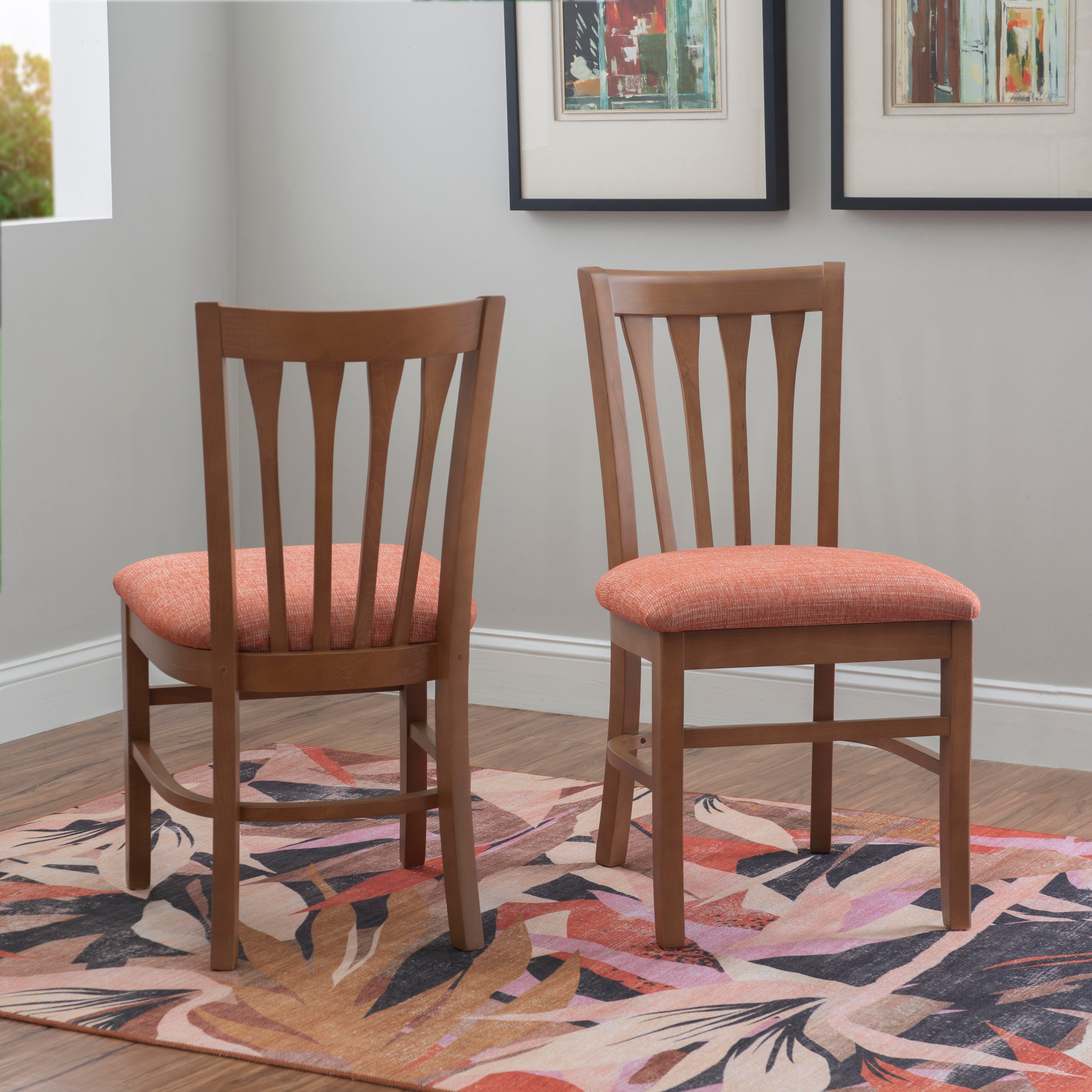 Click here for Linon Sammy Dining Chair (Set of 2)  Brown prices