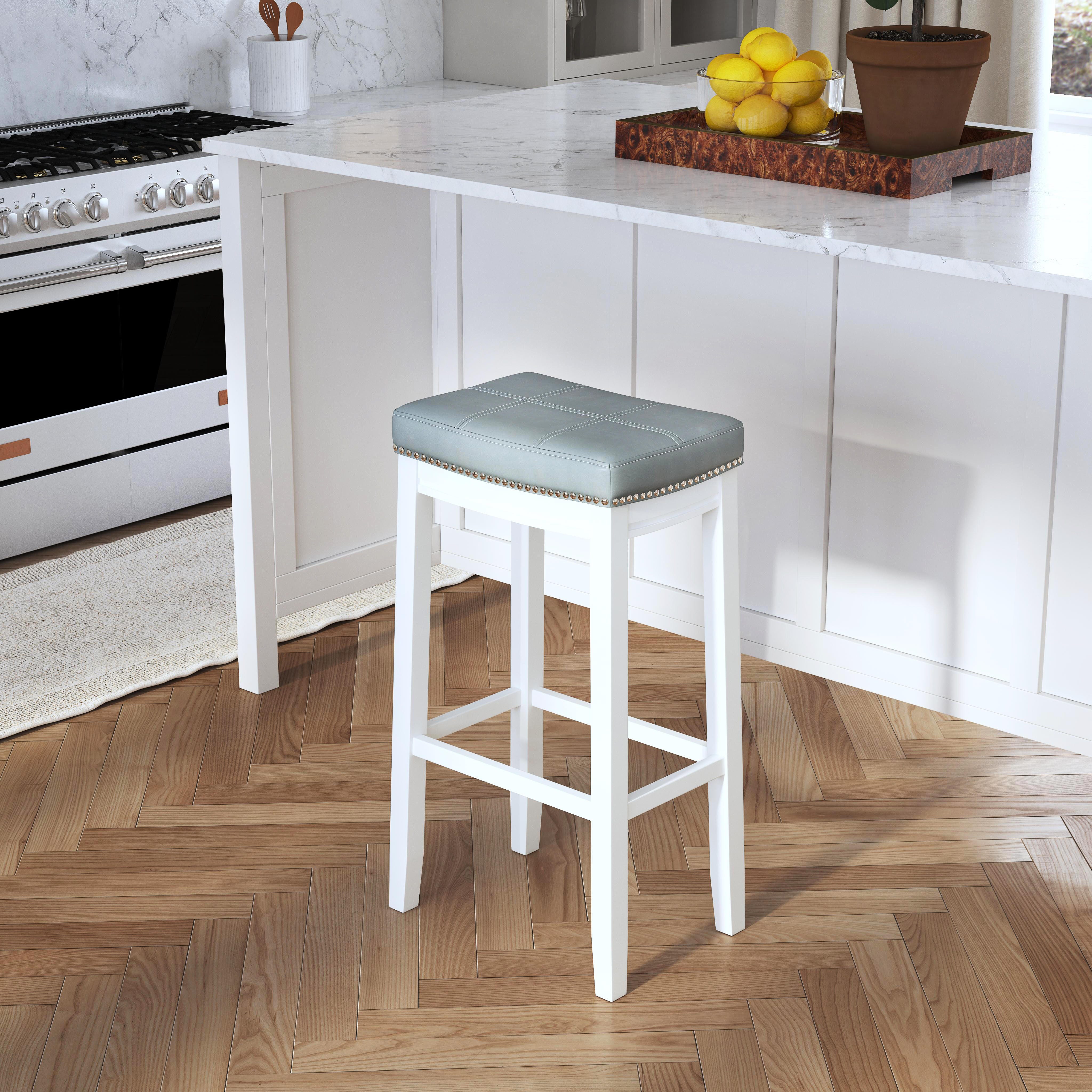 Click here for Linon Claridge Bar Height Bar Stool  Gray prices