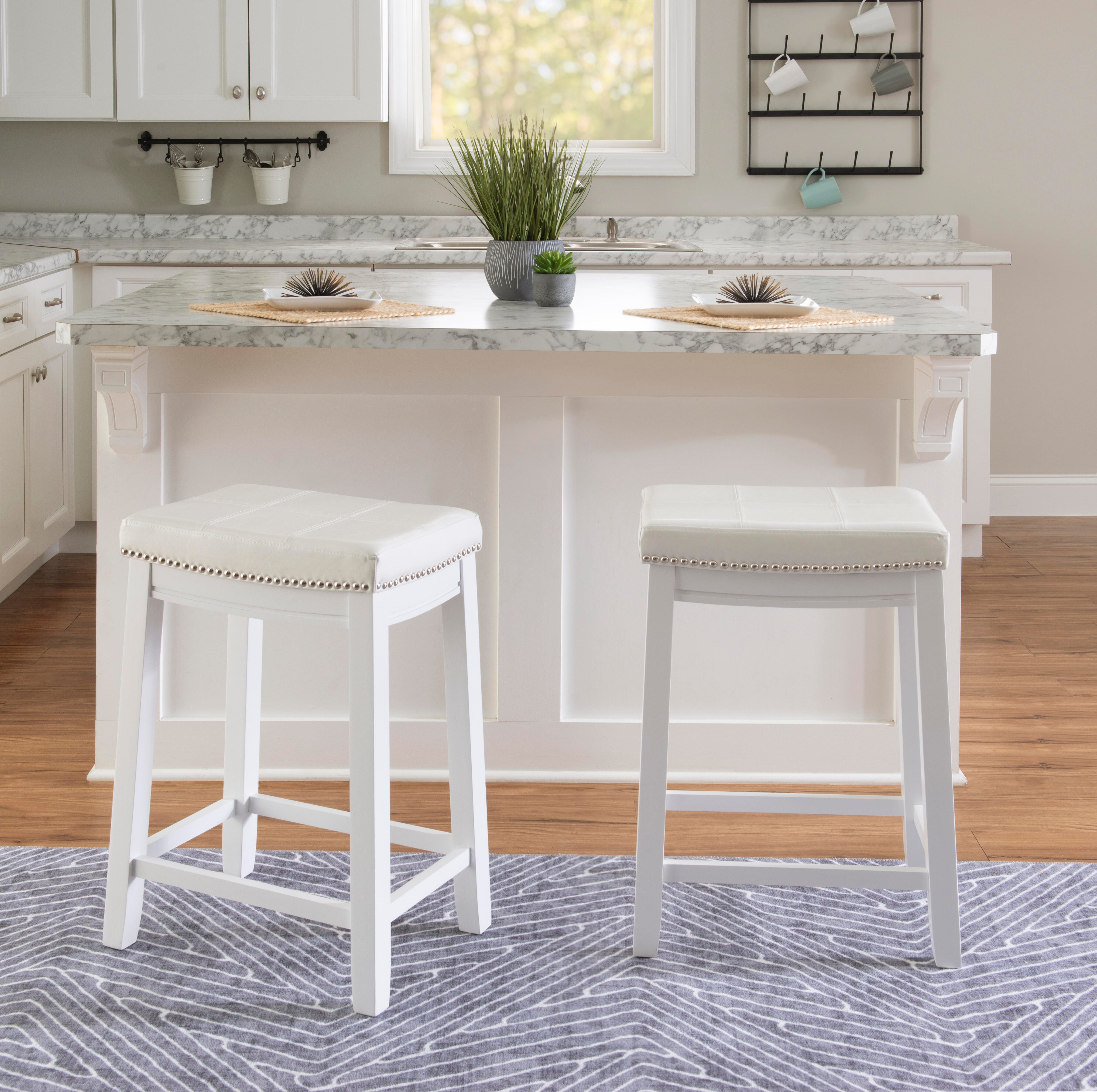 Click here for Linon Claridge Counter Height Bar Stool  White prices