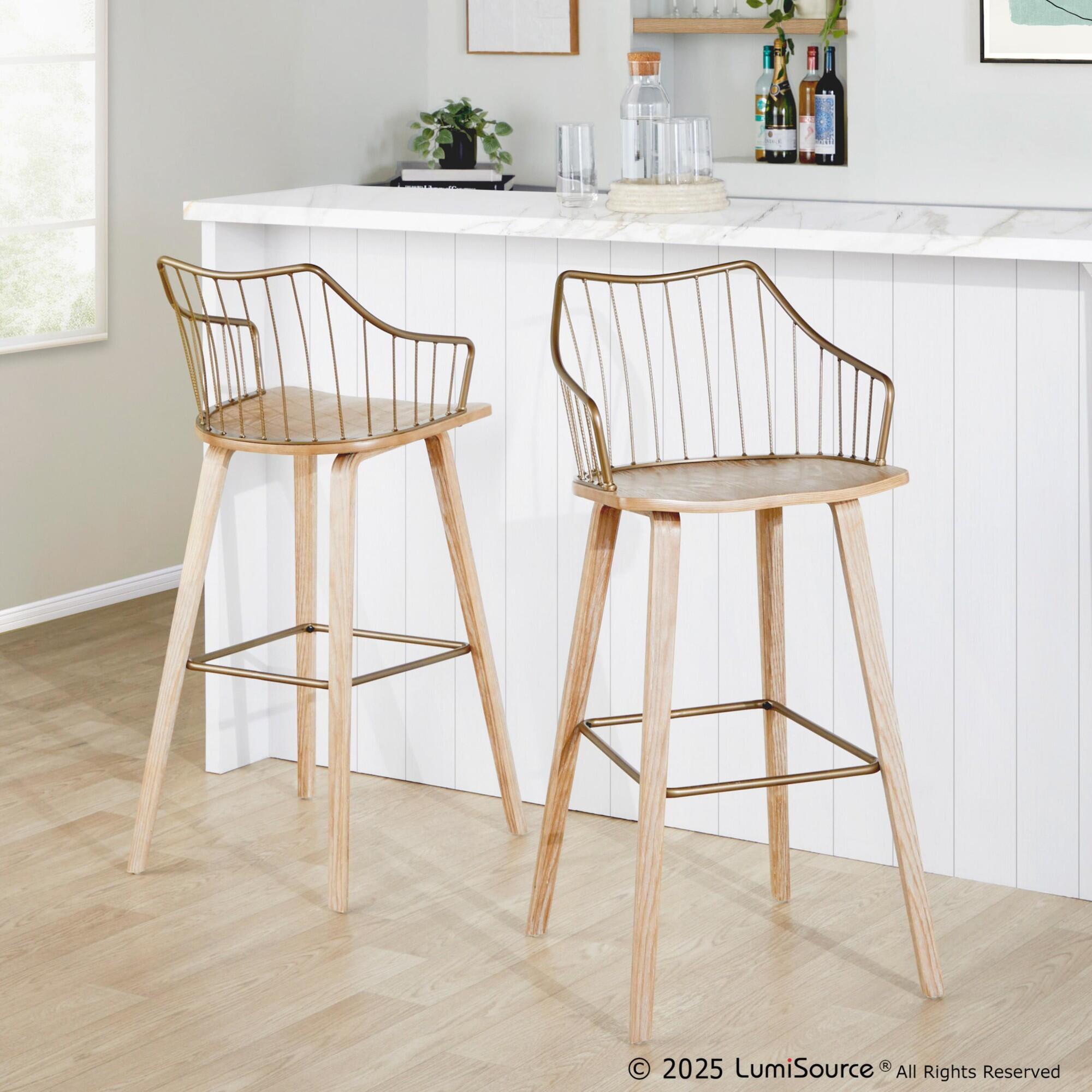 Click here for LumiSource Winston Bar Height Barstool  Antique prices
