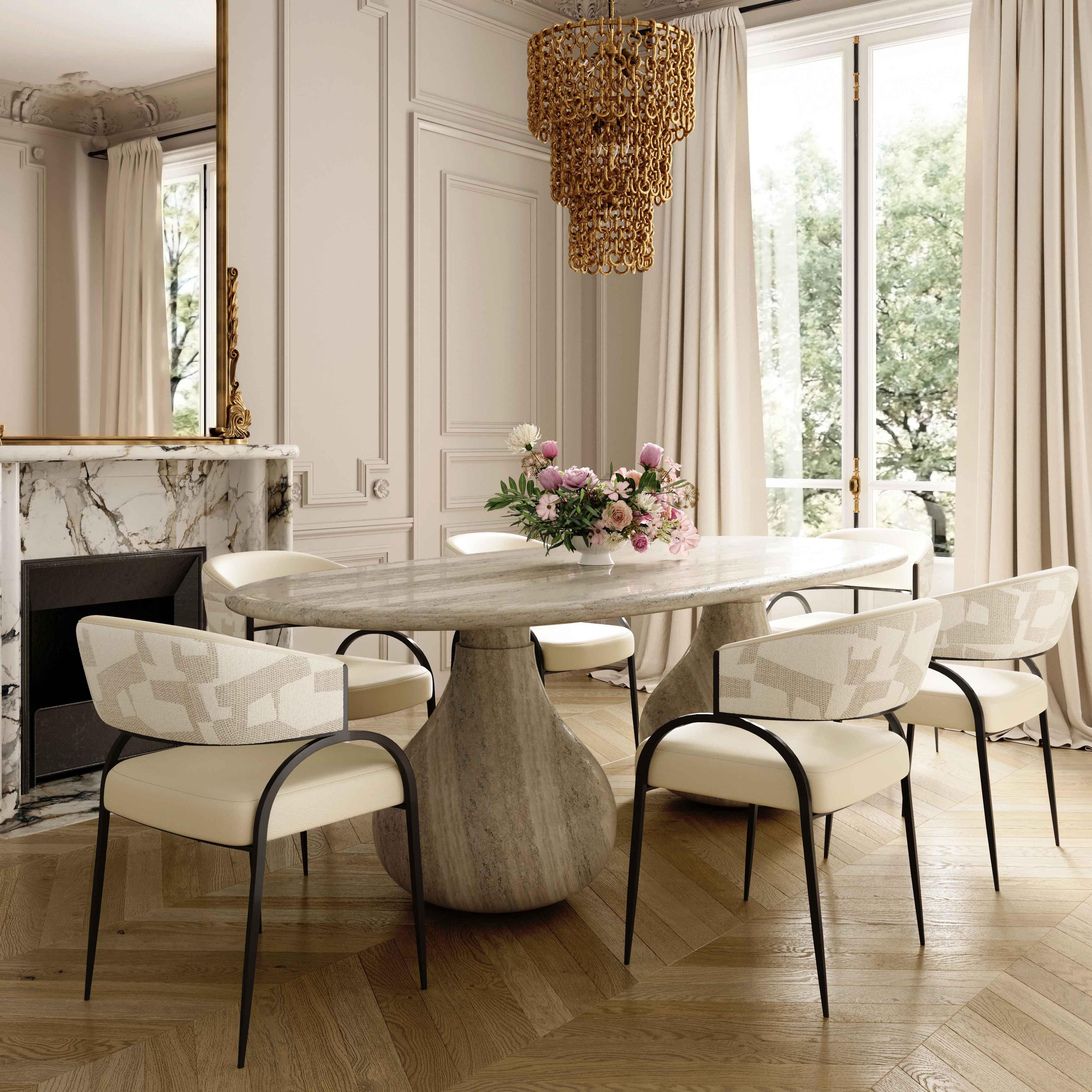 Click here for TOV Furniture Tatum Solid Dining Chair  Cream prices