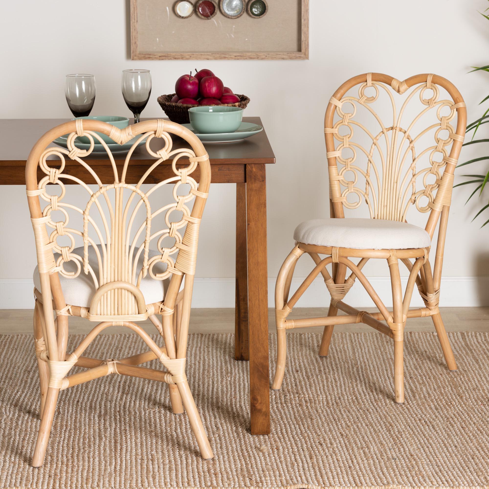Click here for Bali & Pari Jerica Dining Chair  Natural/Off White prices
