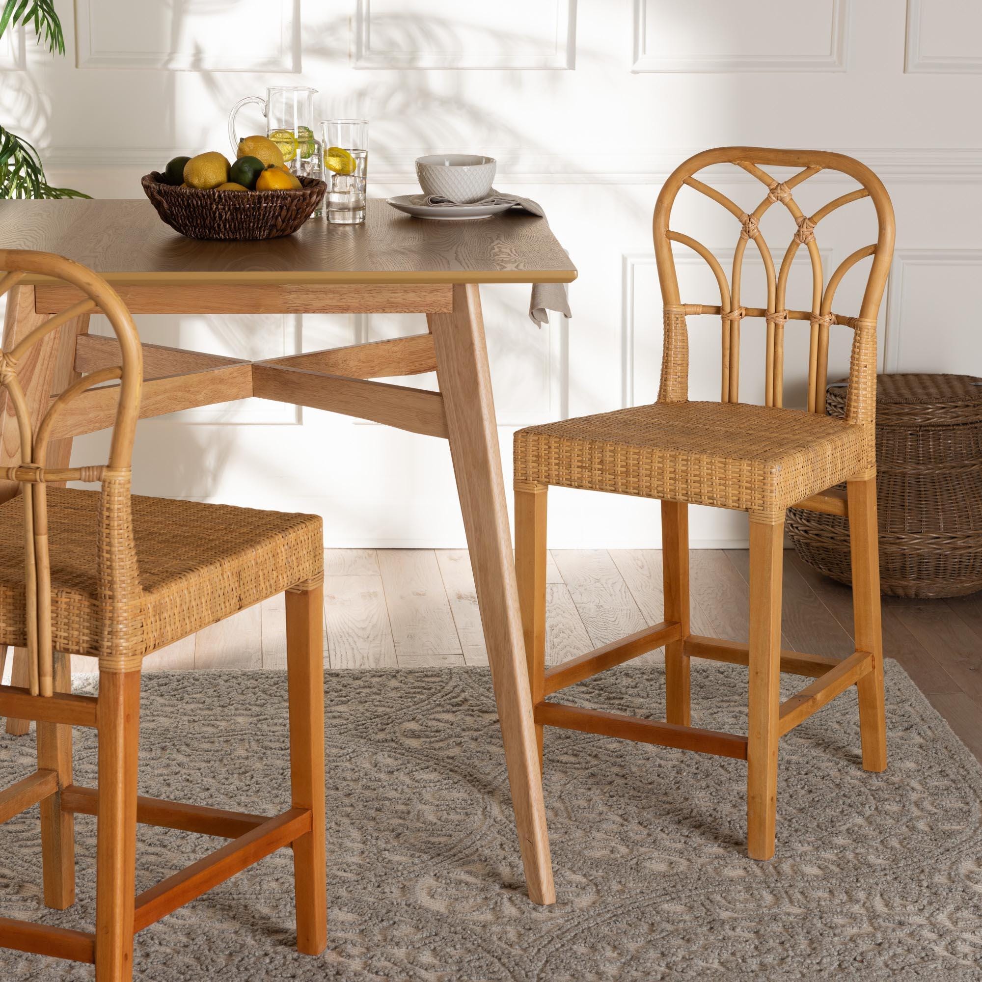 Click here for Bali & Pari Monaco Counter Height Bar Stool  Natur... prices