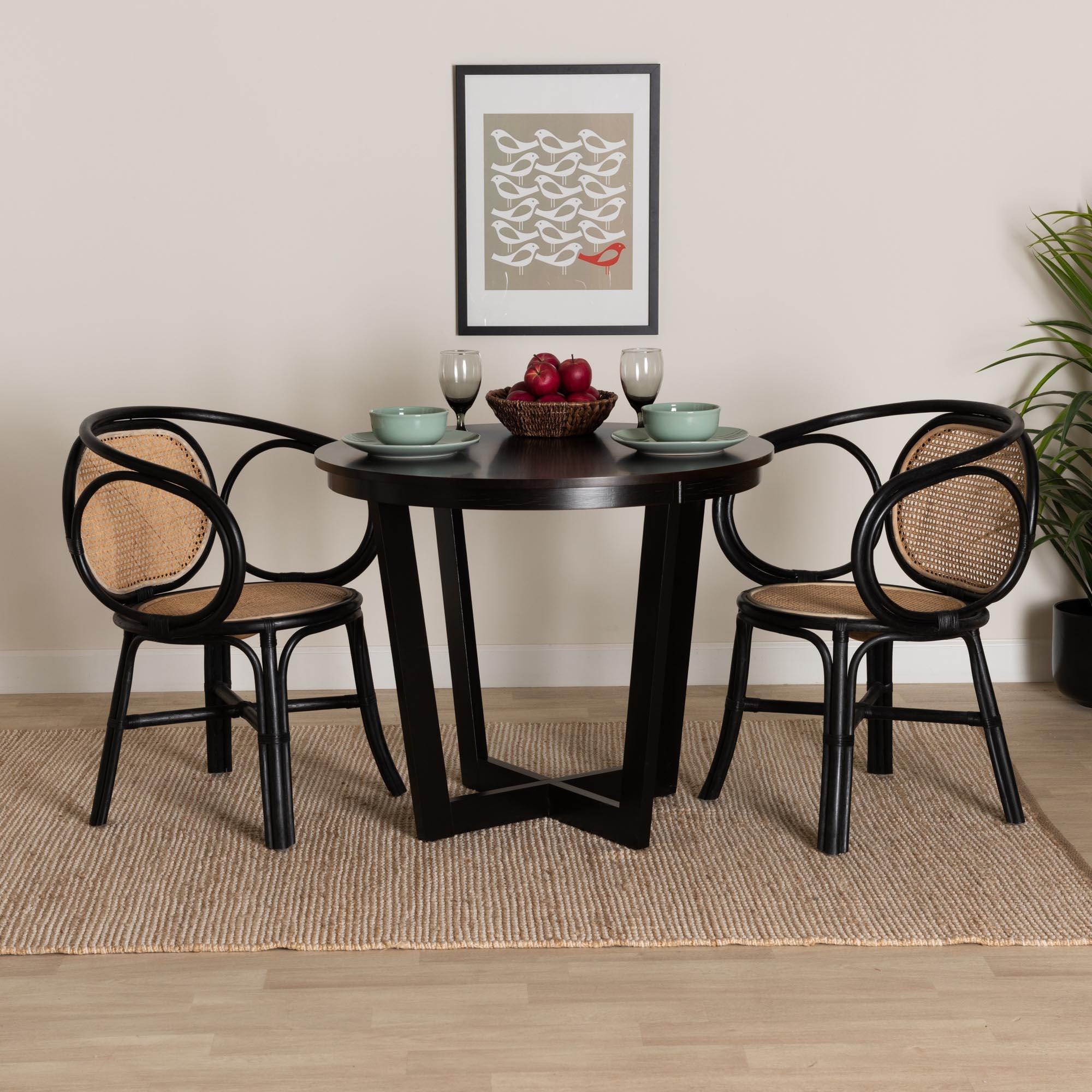 Click here for Bali & Pari Palesa Dining Chair  Black/Natural prices