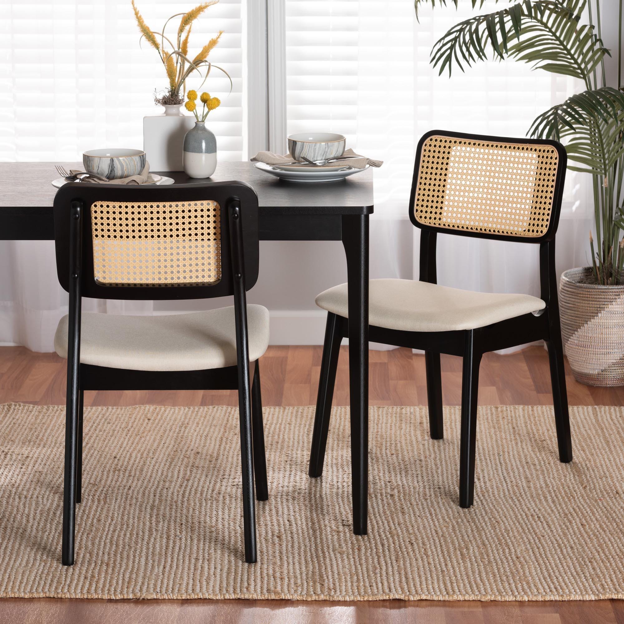 Click here for Baxton Studio Dannon Dining Chair (Set of 2)  Crea... prices