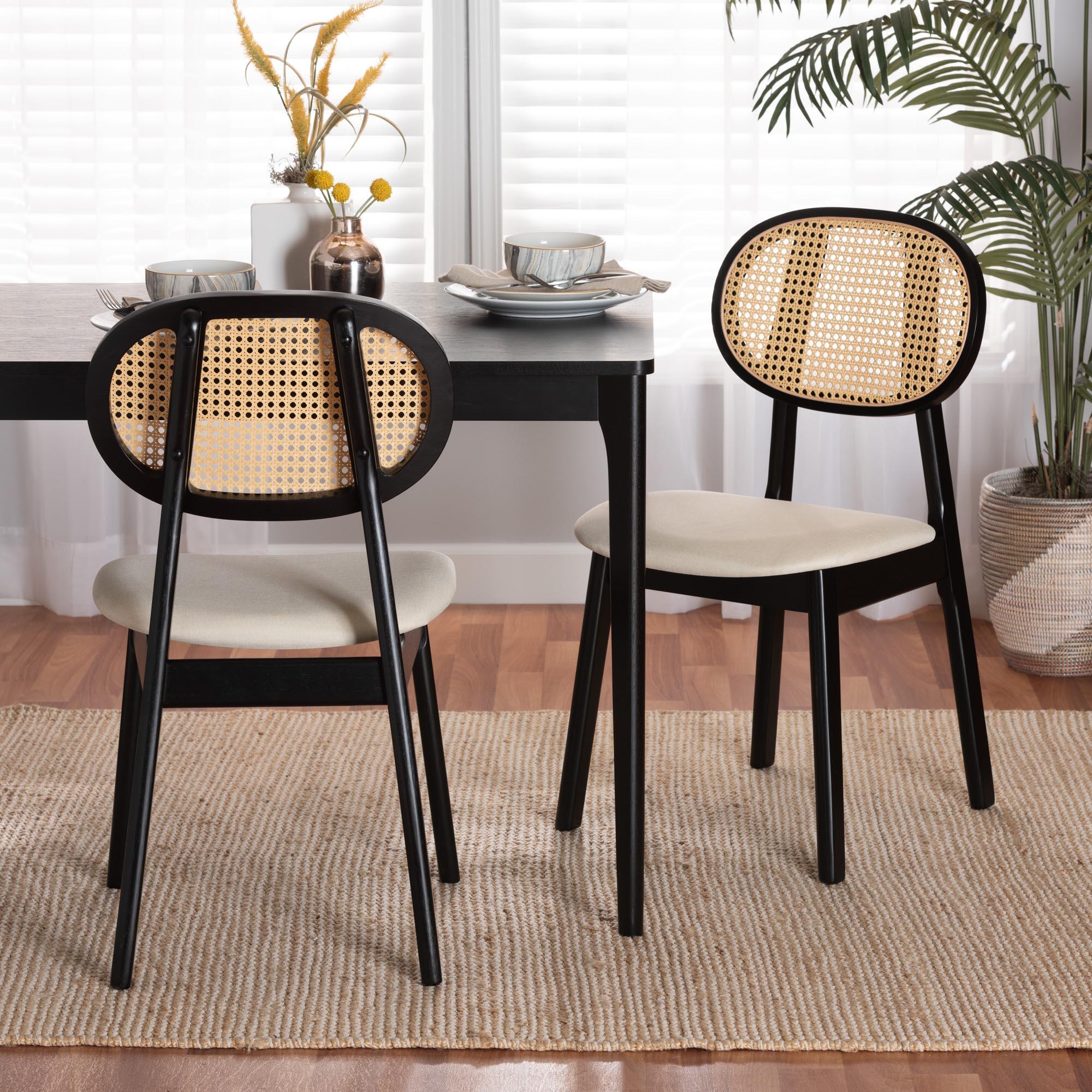 Click here for Baxton Studio Darrion Dining Chair (Set of 2)  Cre... prices