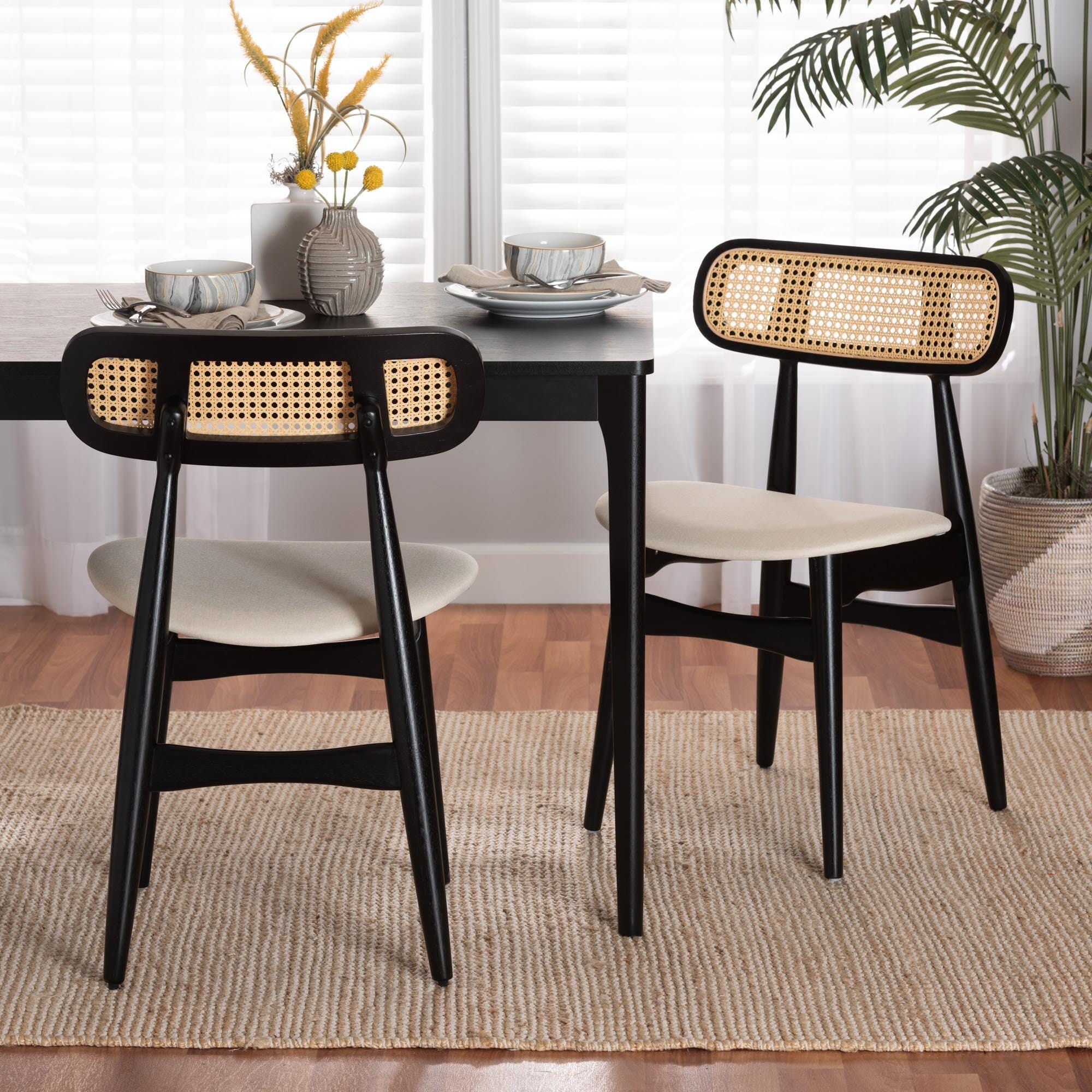 Click here for Baxton Studio Tarana Dining Chair (Set of 2)  Crea... prices