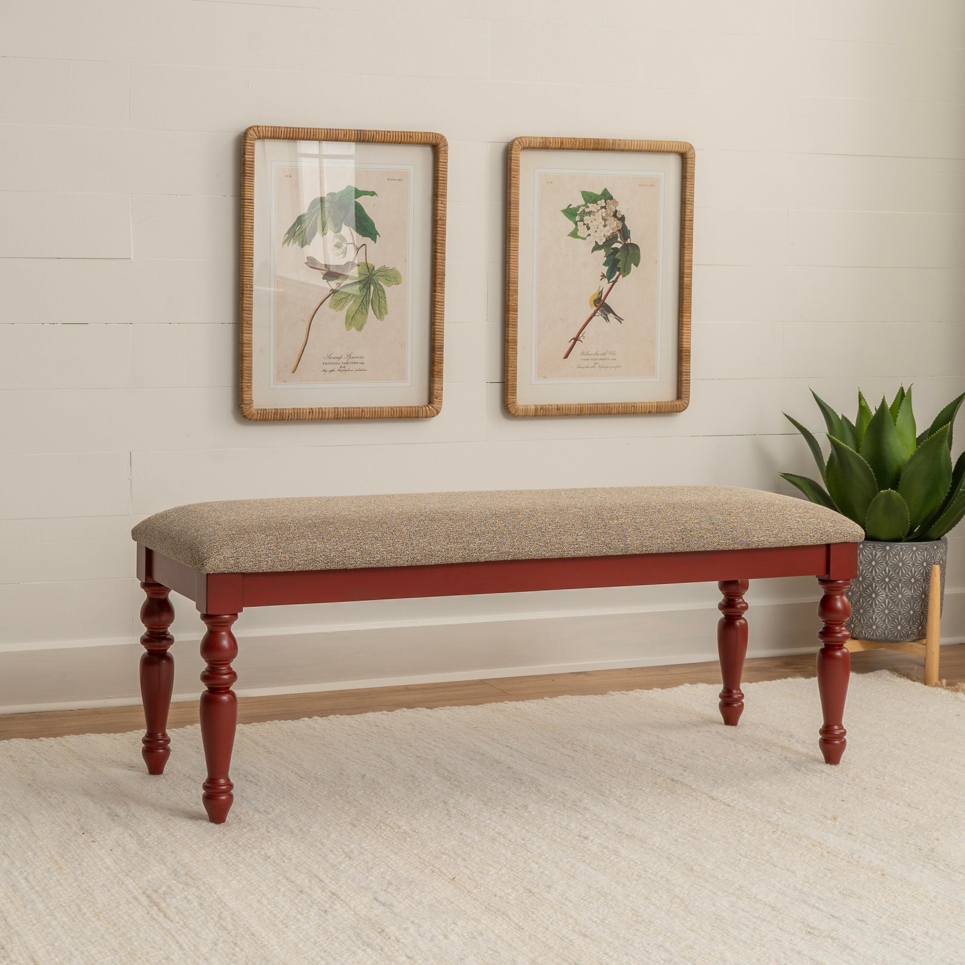 Click here for Linon 17 Dining Bench  Red prices