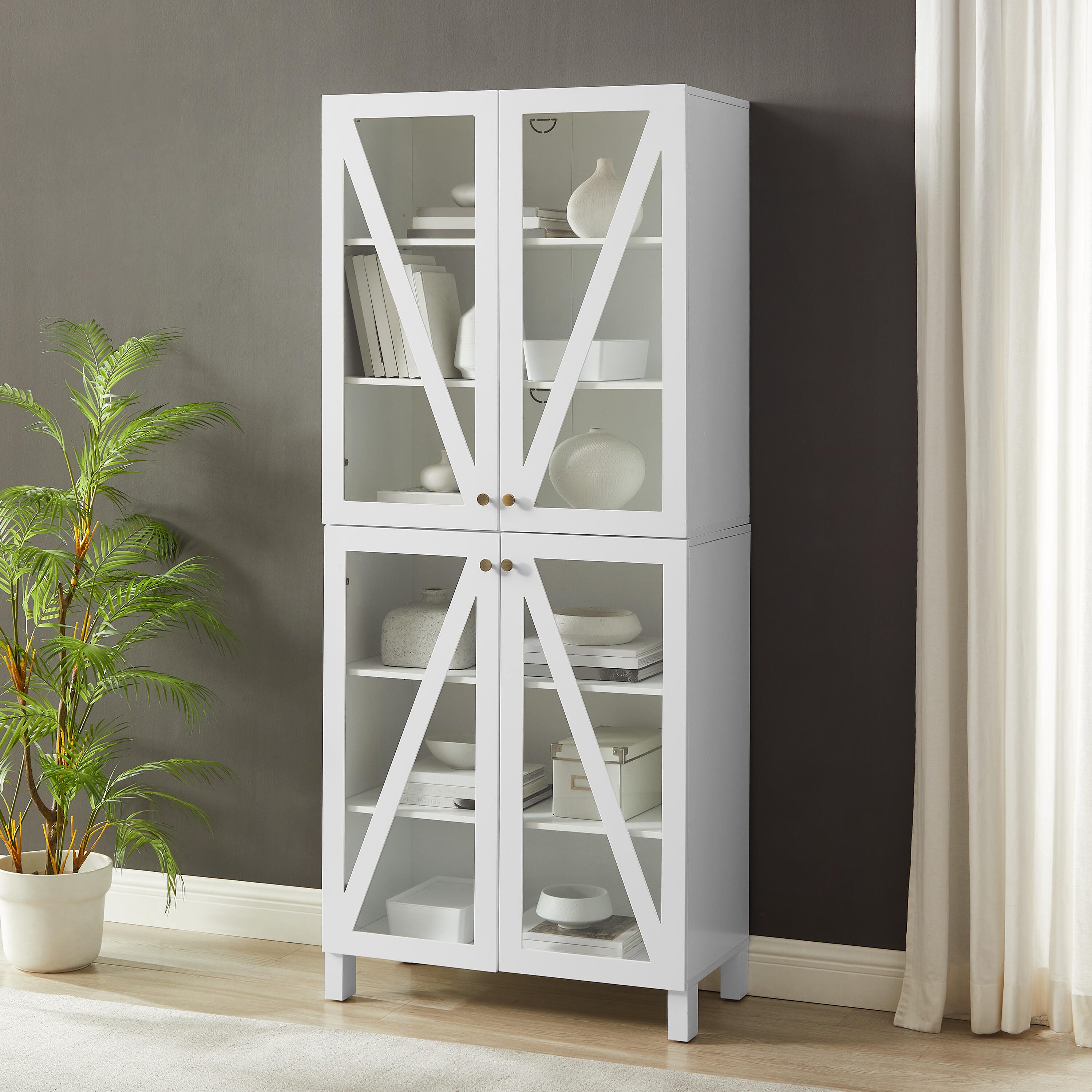Click here for Cassai Tall Storage Pantry  White prices