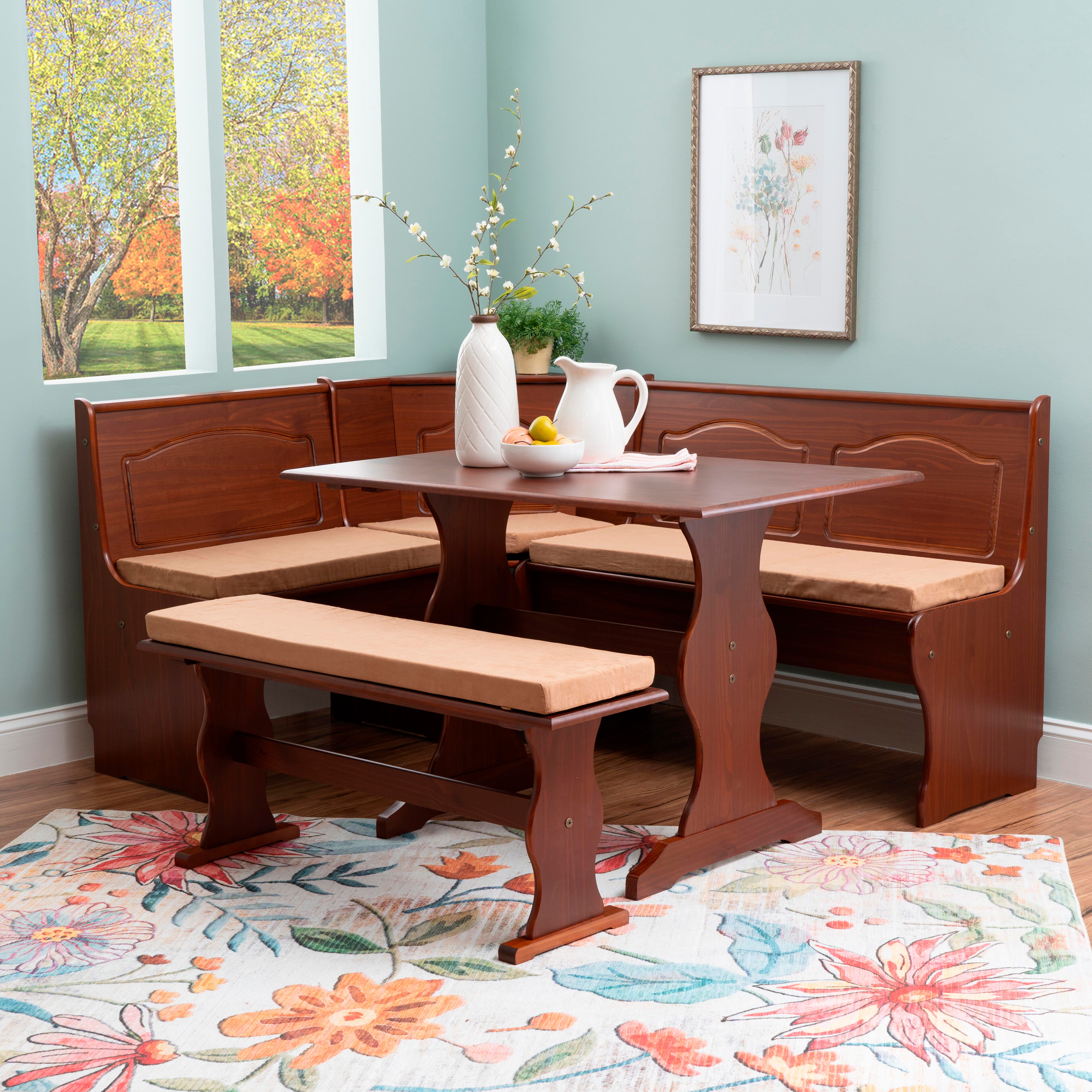 Click here for Linon Hanah Nook with Cushion Set  Walnut prices