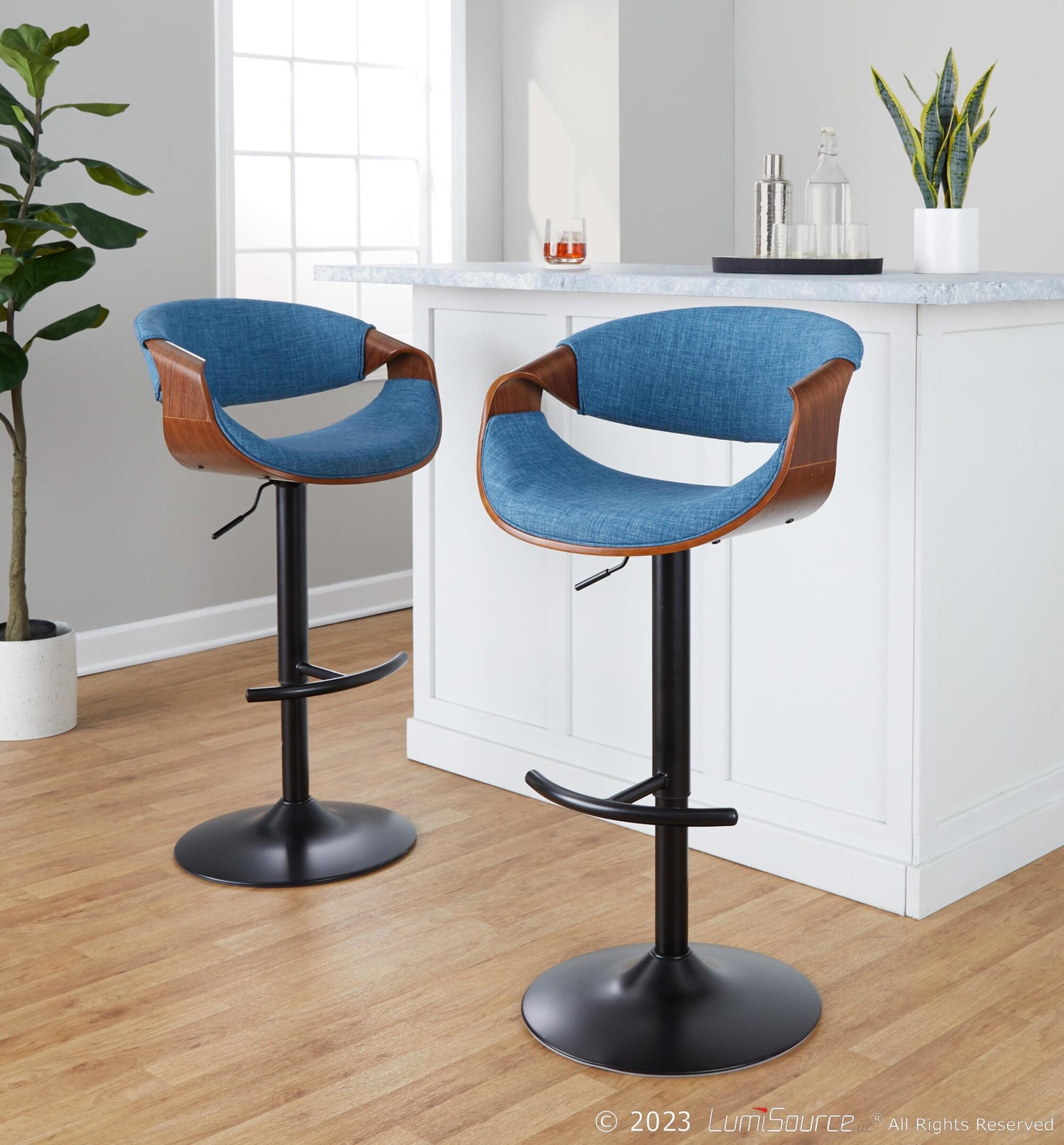 Click here for LumiSource Curvo Adjustable Barstool (Set of 2)  B... prices